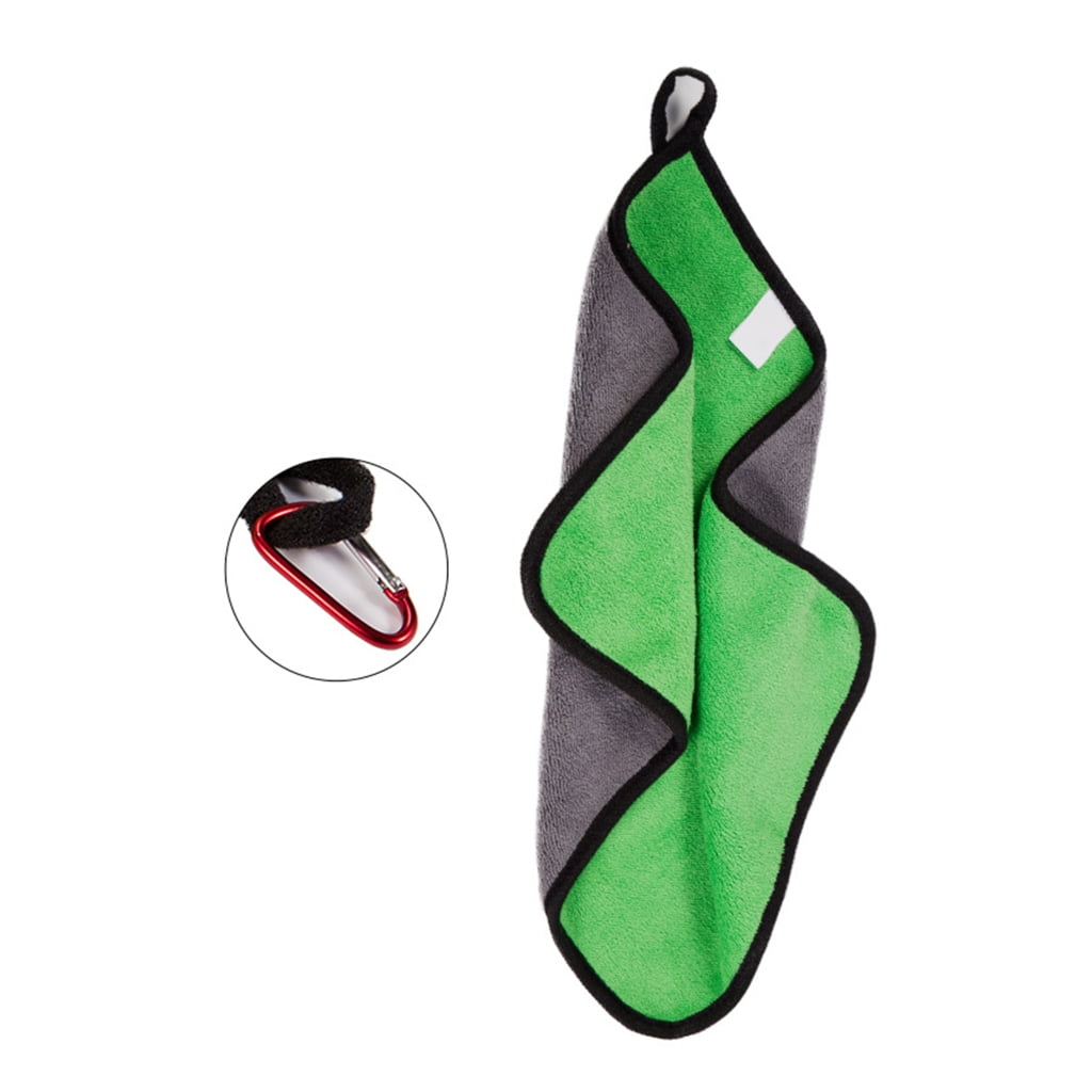 Milue Microfiber Fishing Towel with Clips Outdoor Cleaning Tools Hands ...