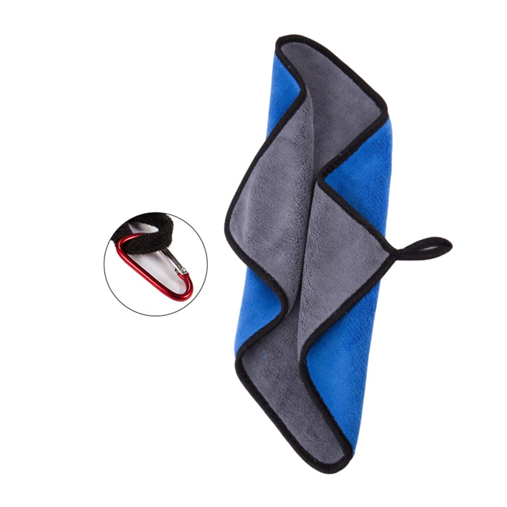 Milue Microfiber Fishing Towel with Clips Outdoor Cleaning Tools Hands ...