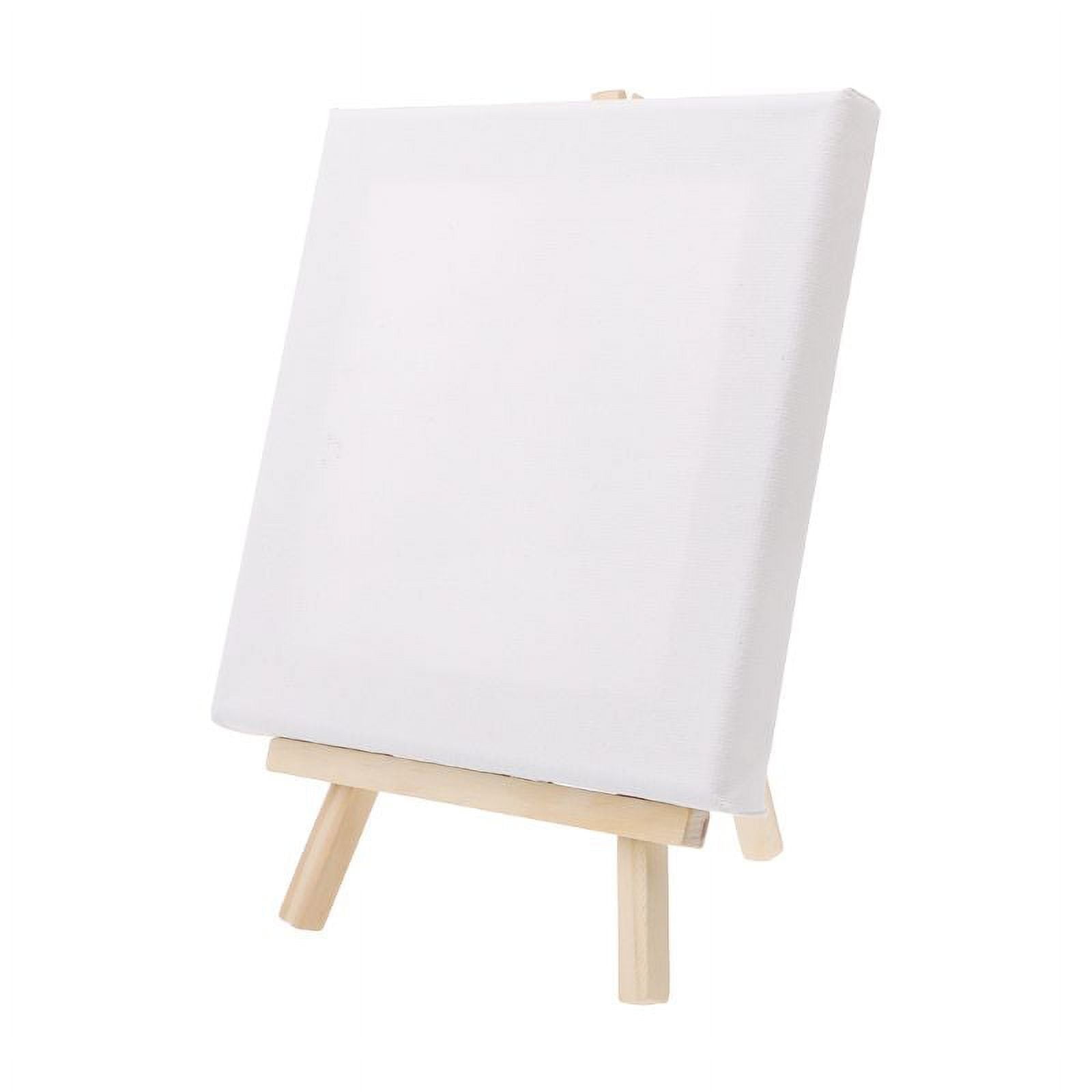 Milue Mini Canvas and Natural Wood Easel Set Table Number Name Card ...