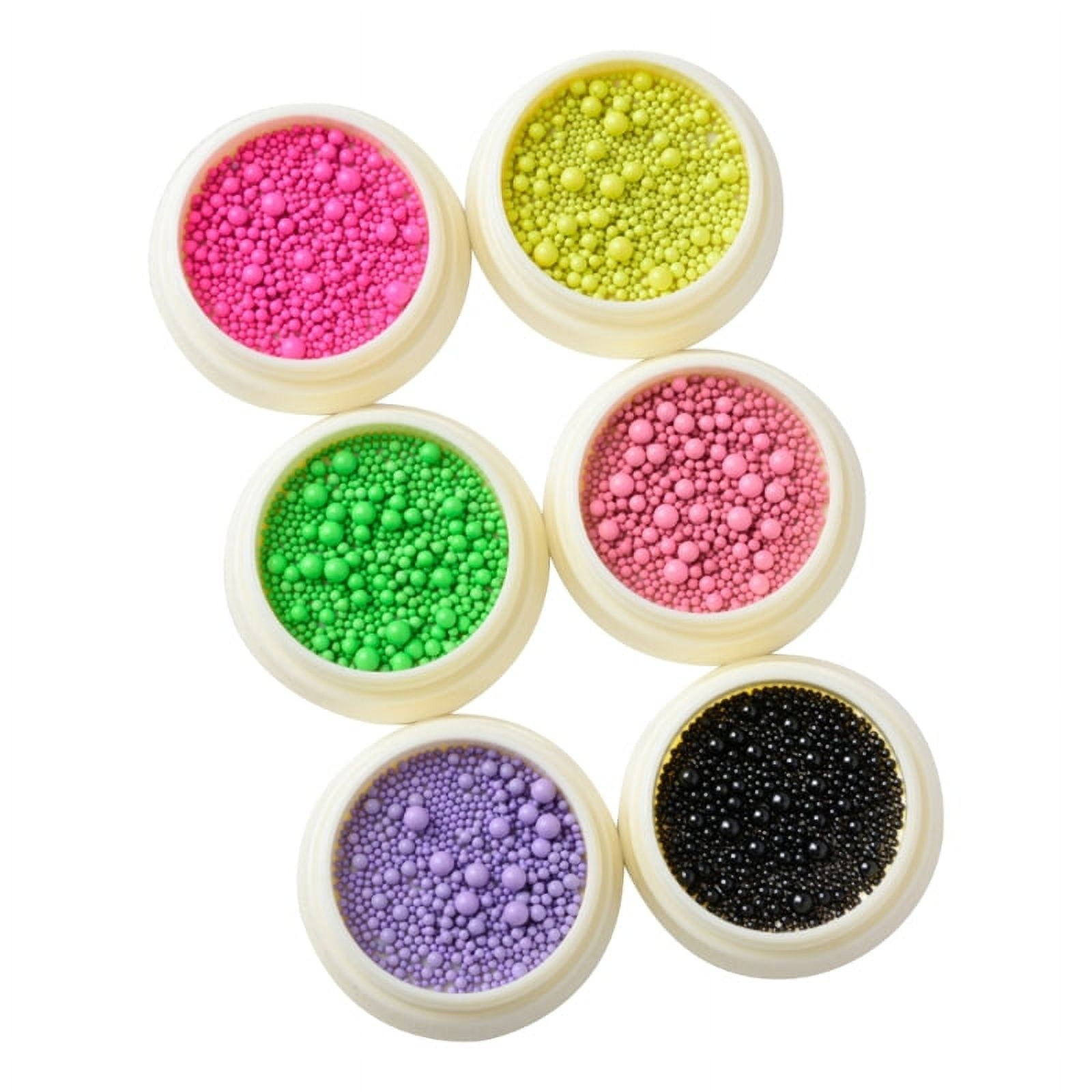 Milue Mini Caviar Nail Bead Metal Nail Charms Nail Art Metal Ball Nail ...