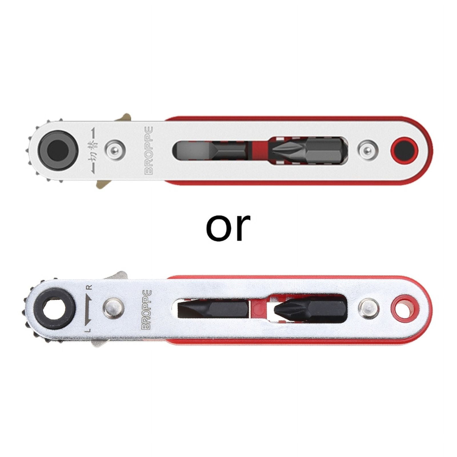 Milue Mini Magnetic Screwdriver Ratchet Wrench Right Angle 1/4" Hex ...