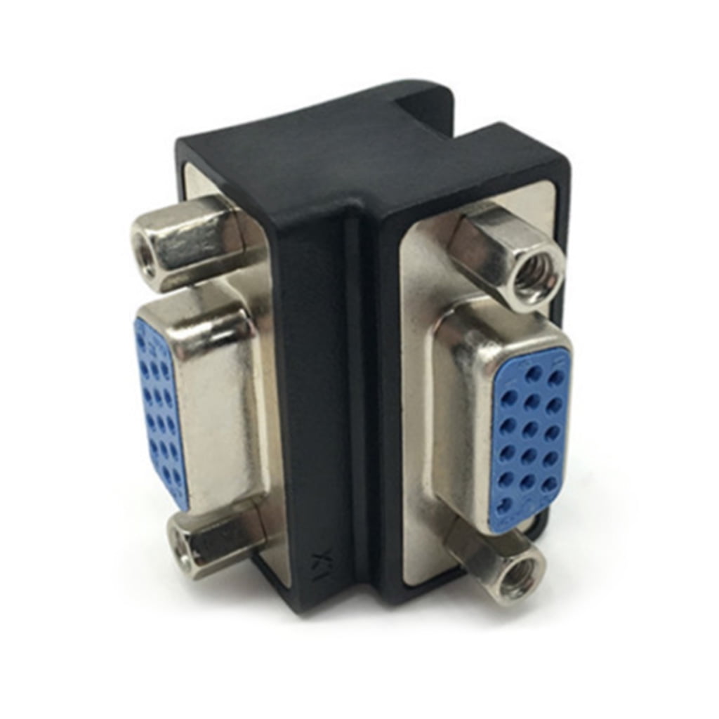 Milue More Convenient Right Angle VGA 15 Female to 15 Female 90 ...