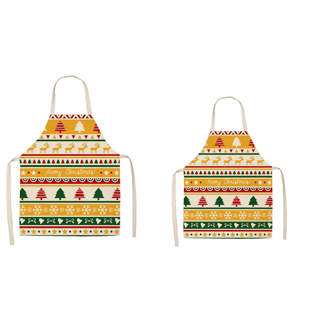 Milue Mother Daughter Aprons Set Christmas Apron for Parent and Child ...