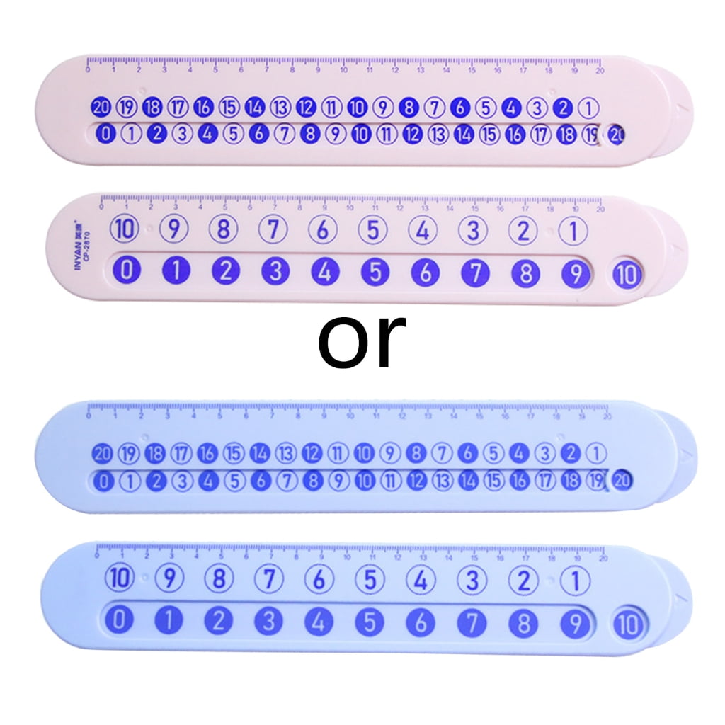Milue Multi-functional Math Manipulative - 2 Sided Ruler for Number ...