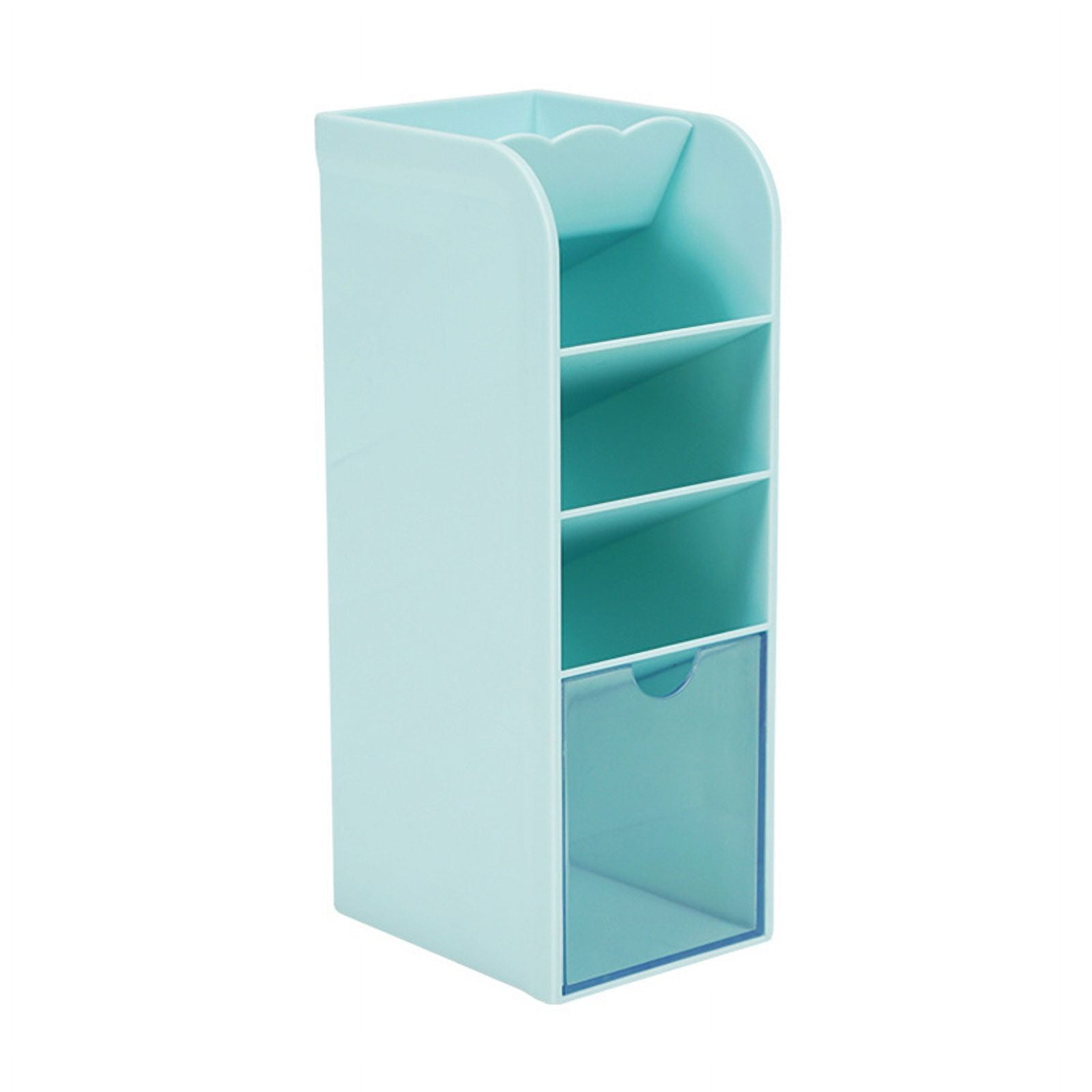 Milue Office Desk Organizer Stackable Pen Holder with Drawer Brush ...