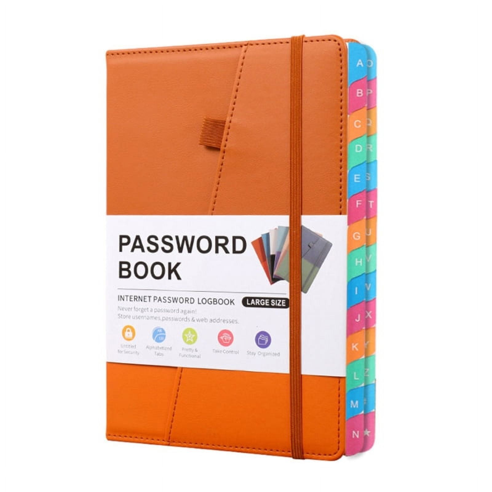 Milue Organized A5 Password Record Book with Alphabet Labels and ...