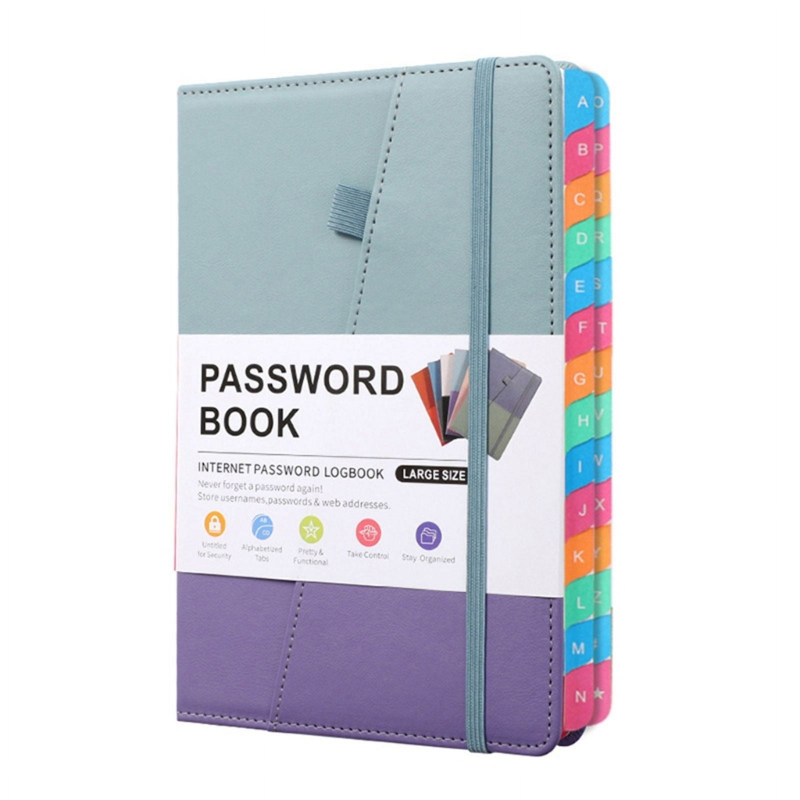 Milue Organized A5 Password Record Book with Alphabet Labels and ...