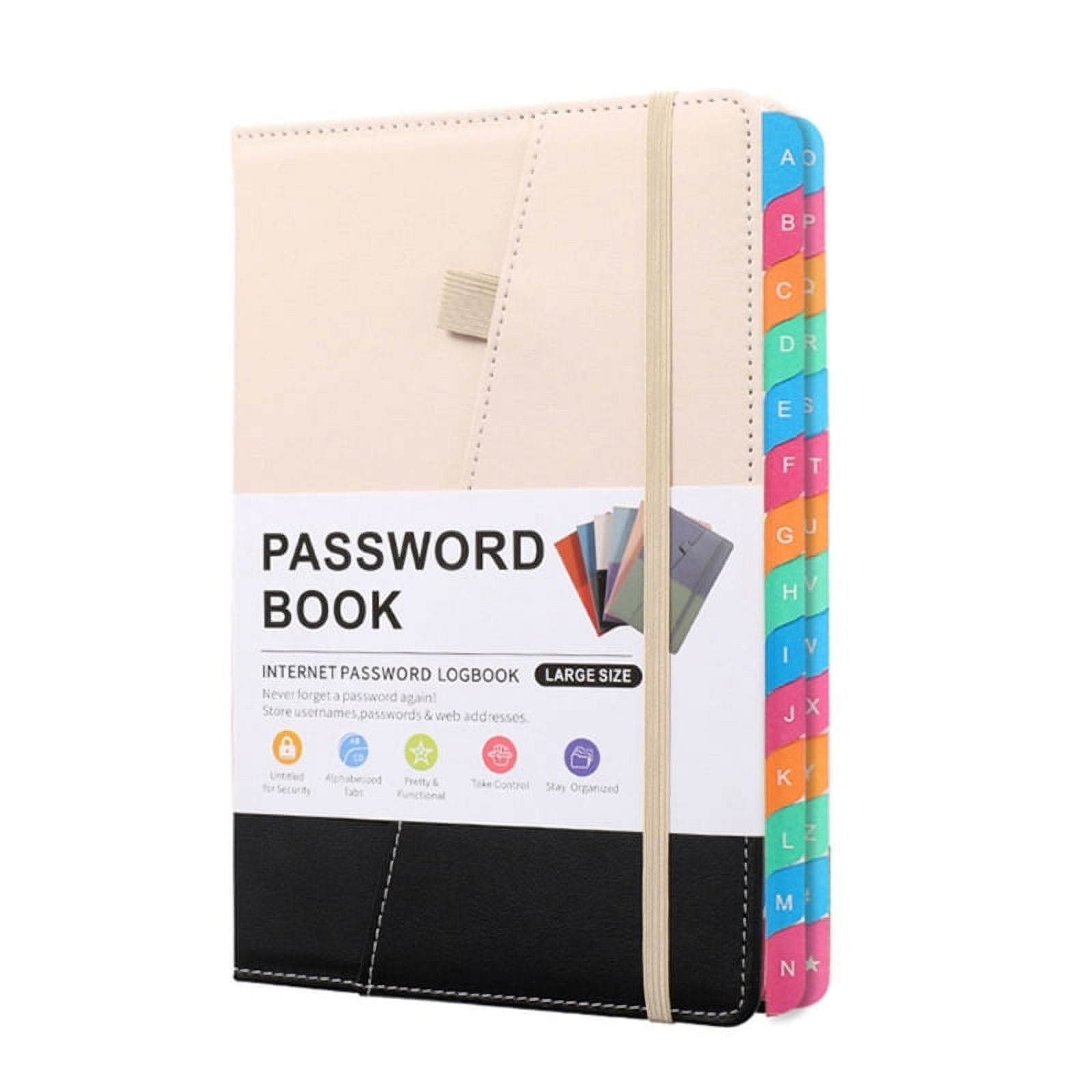 Milue Organized A5 Password Record Book with Alphabet Labels and ...