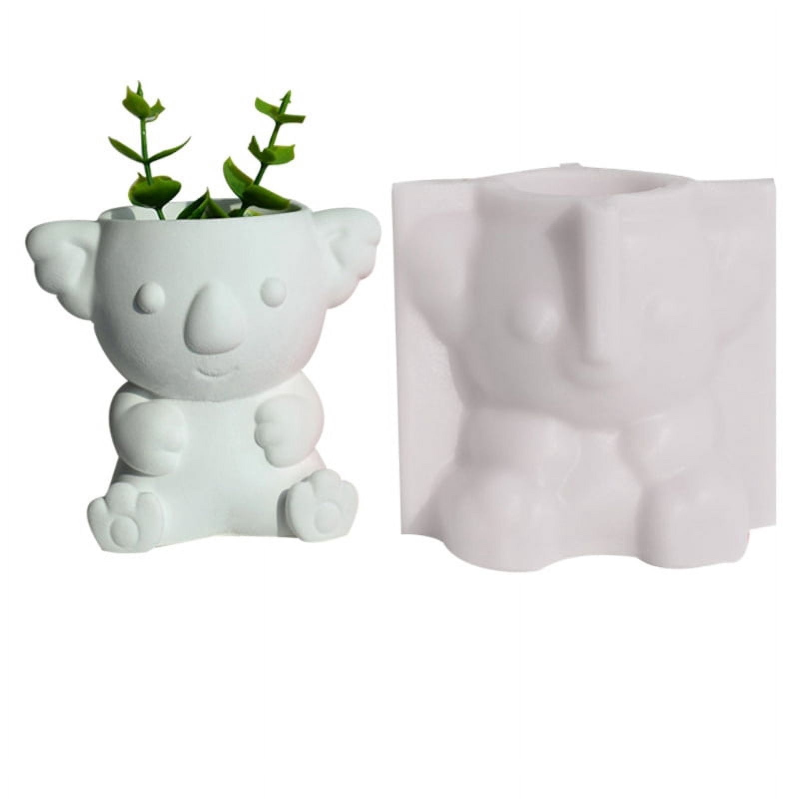 Milue Pen Holder Gypsum Silicone Molds for Making Succulent Plant ...