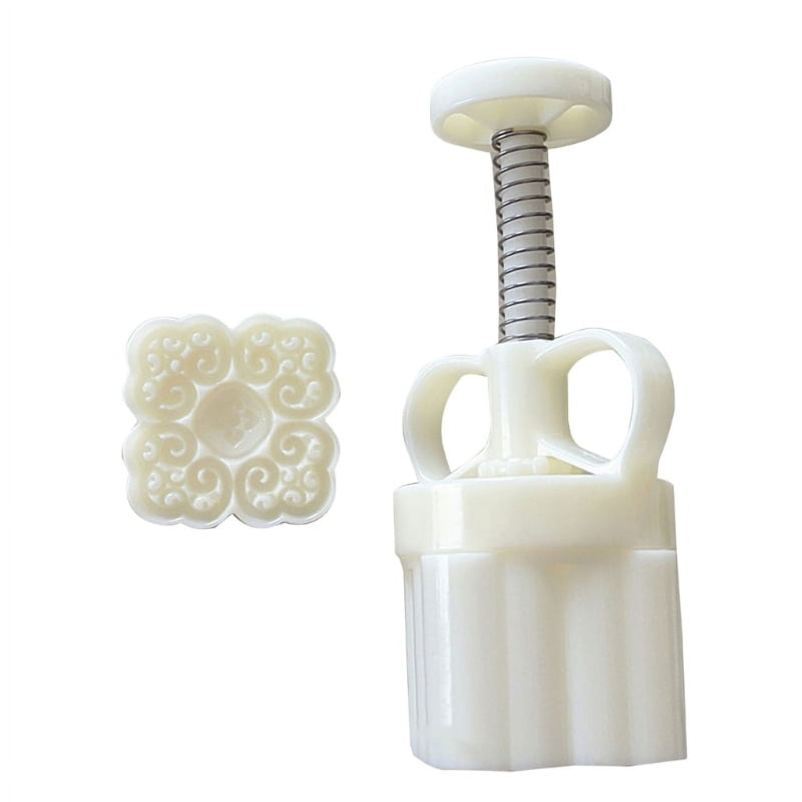 Milue Persimmon Mooncake Mold Set DIY Square Cookie Fondant Pastry Tool ...