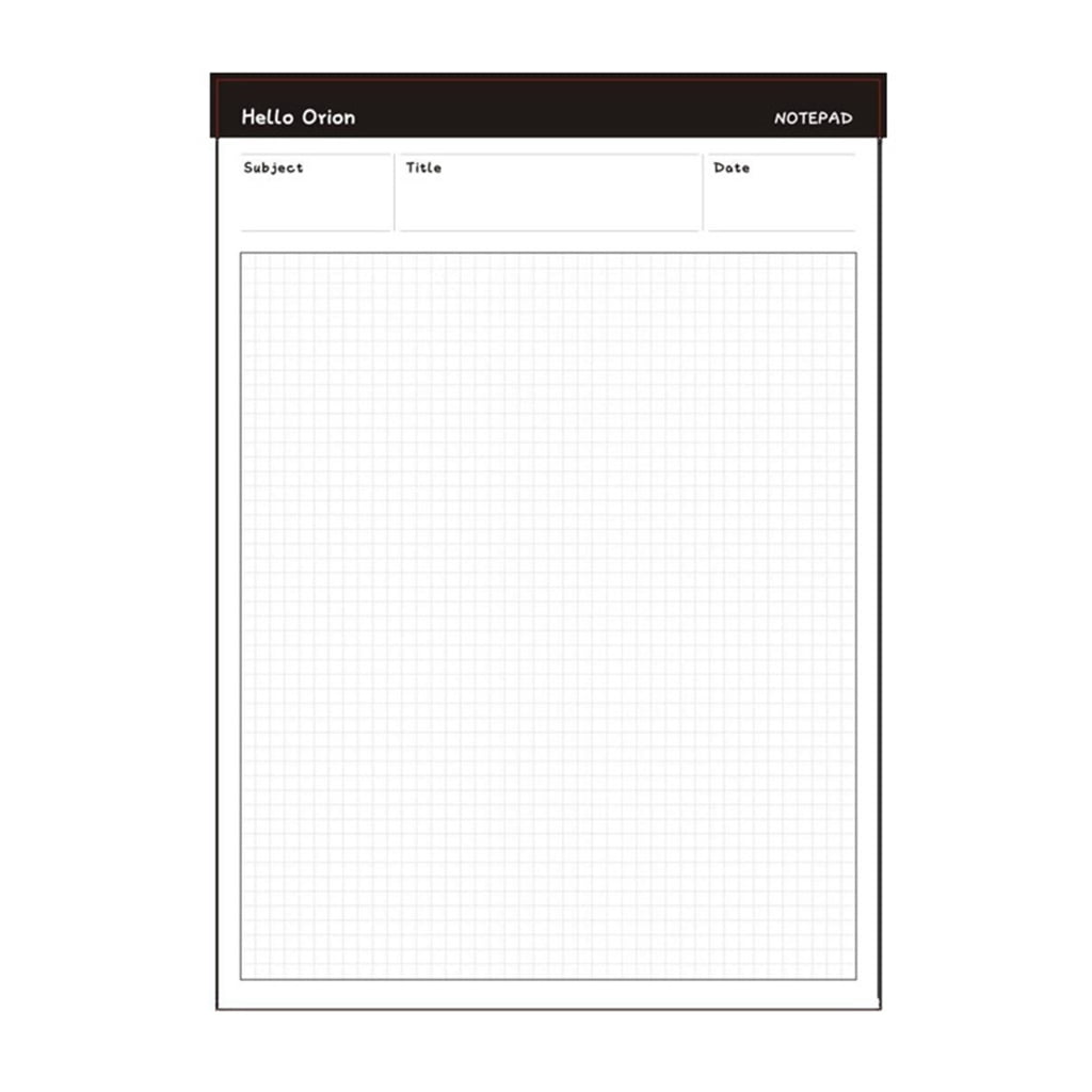 Milue Planner Notepad Tear Off Meeting Notebook Planner Sticky Notes ...