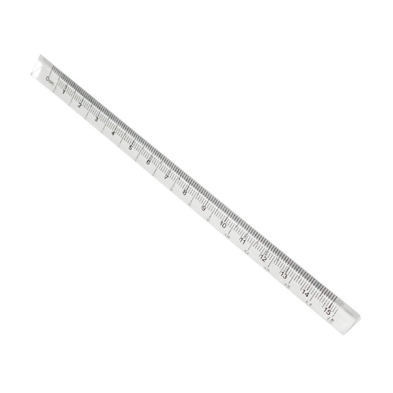Milue Portable Acrylic Straight Ruler Three-sided Ruler Accurate ...
