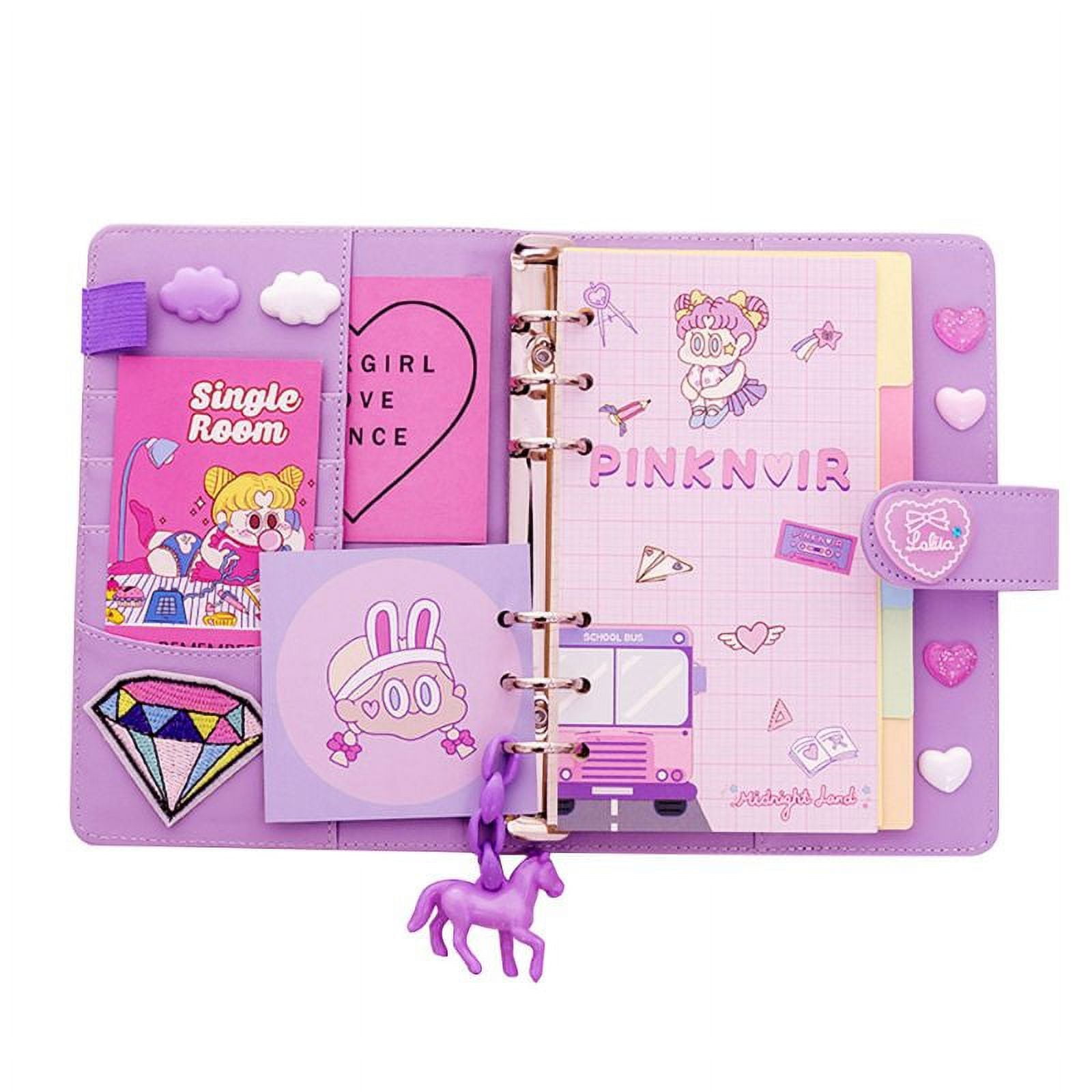 Milue Portable Lovely Cartoon Pattern Diary Hand Book Notebook With PU ...