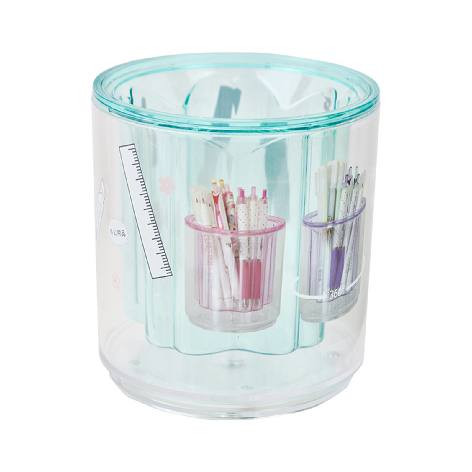 Milue Practical Pen Holder 360° Rotating Desk Management for Case for ...