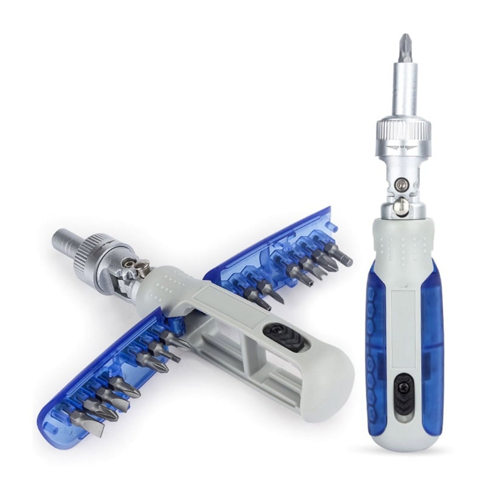 Milue Professional Magnetic Ratchet Screwdriver Set 15 in 1 Rotation ...