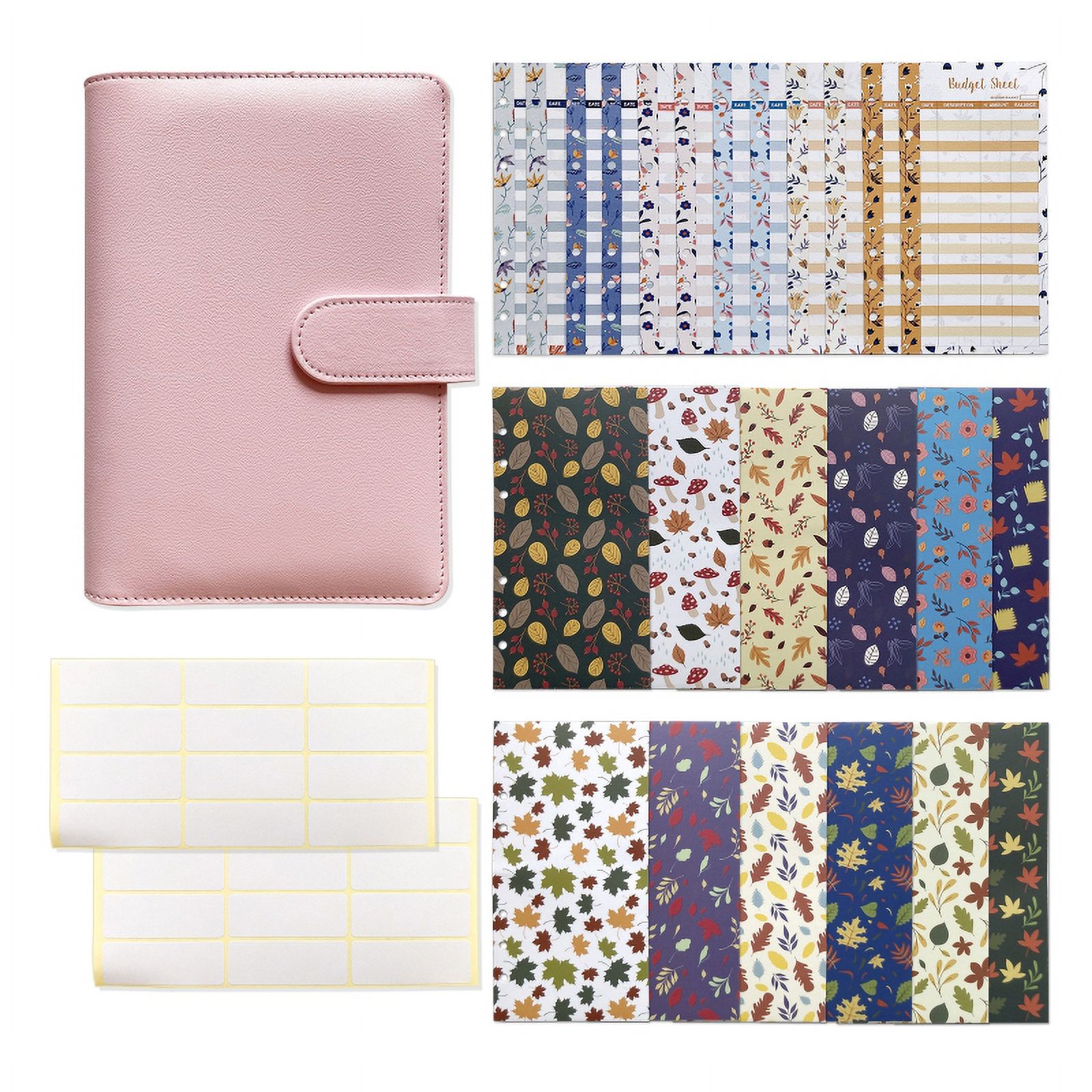 Milue Refillable Budget Binder Set with 12 Budget Sheets 24 Stickers ...