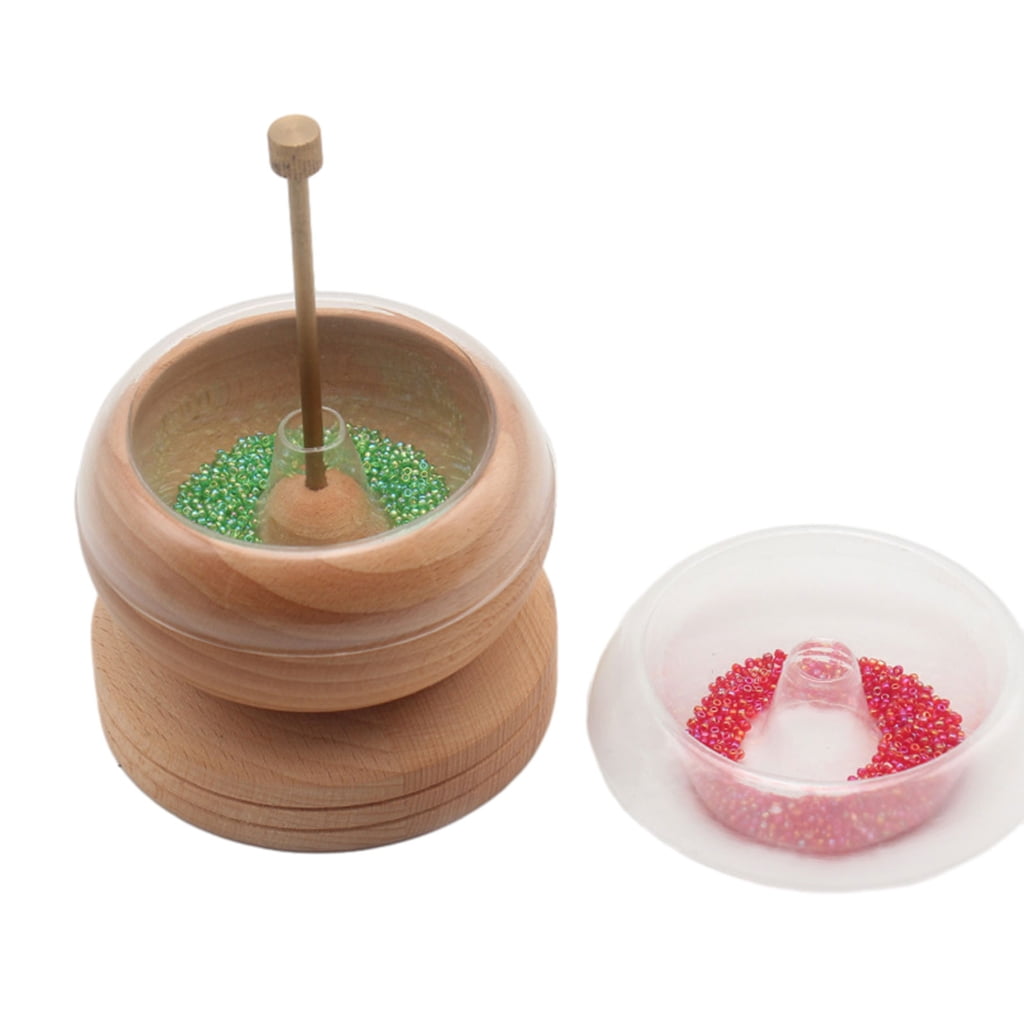 Milue Rotating Wooden Clay Bead Spinner with Removable Bowl, - Walmart.com