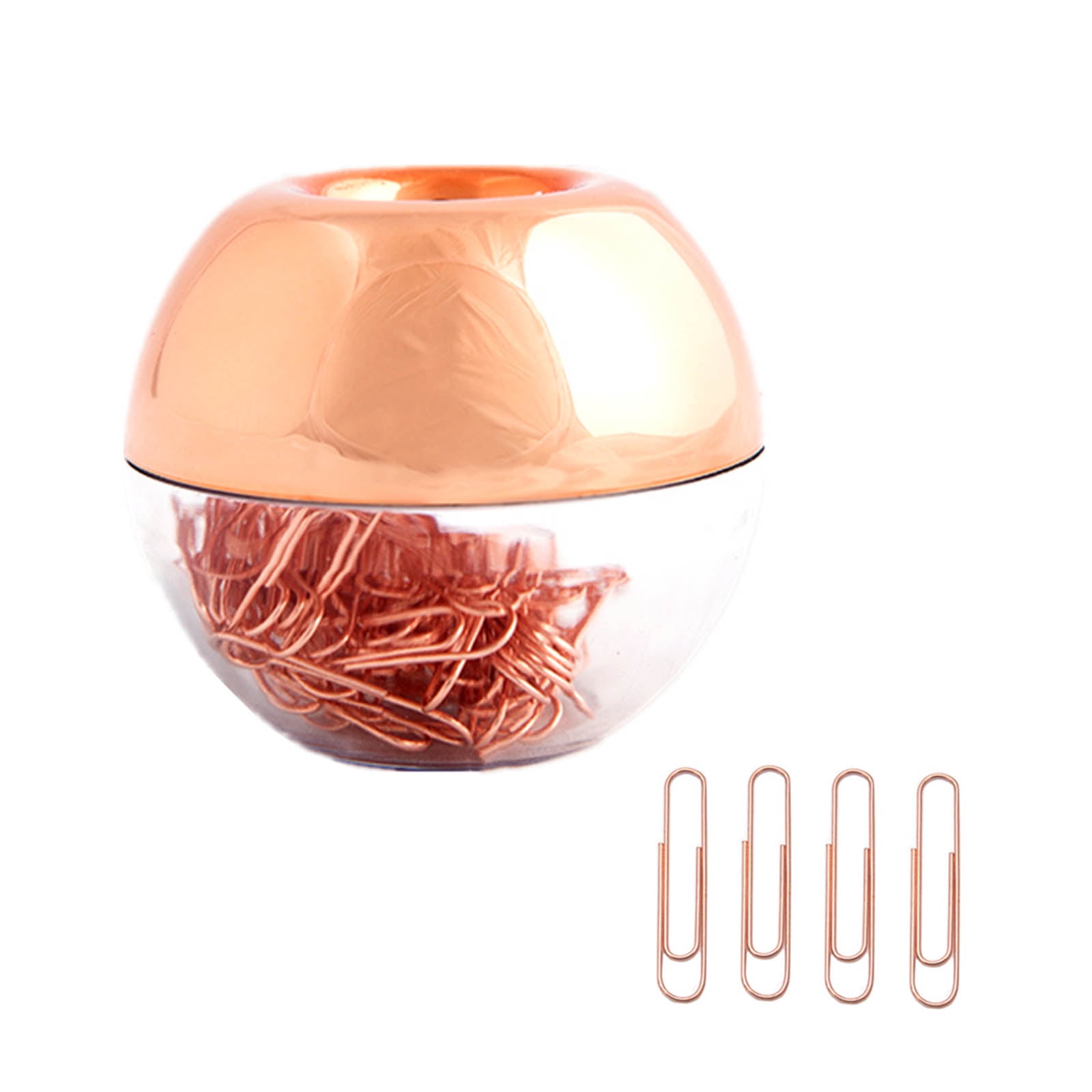 Milue Round Paper Clips Storage Box Magnetic Paperclips Holder ...