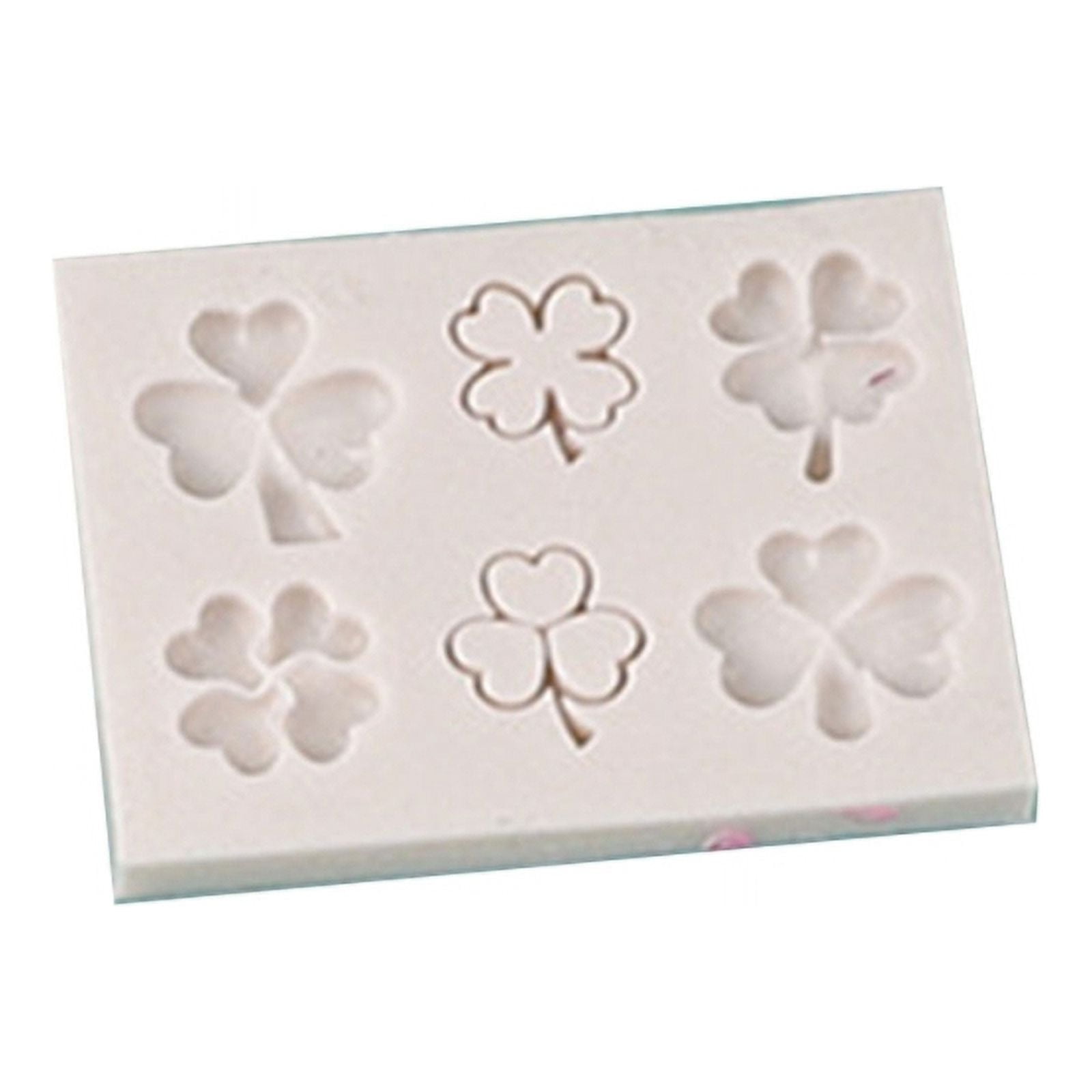 Milue Saint-Patricks Day Silicone Mold Four-Leaf-Clover Fondant Molds ...