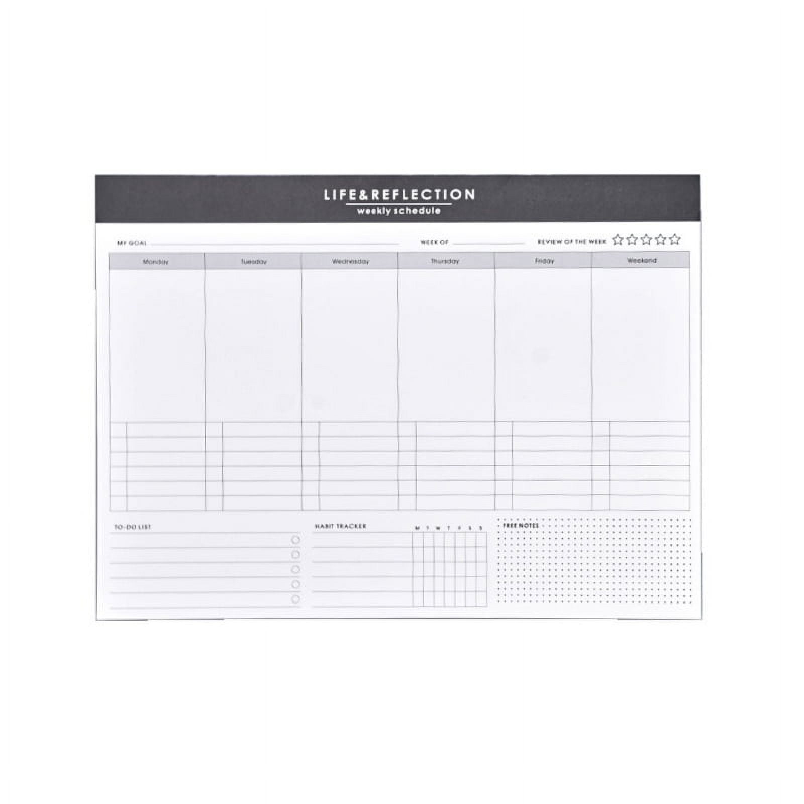 Milue Schedule Planner Monthly Organiser To Do List Pad Schedule Meal ...