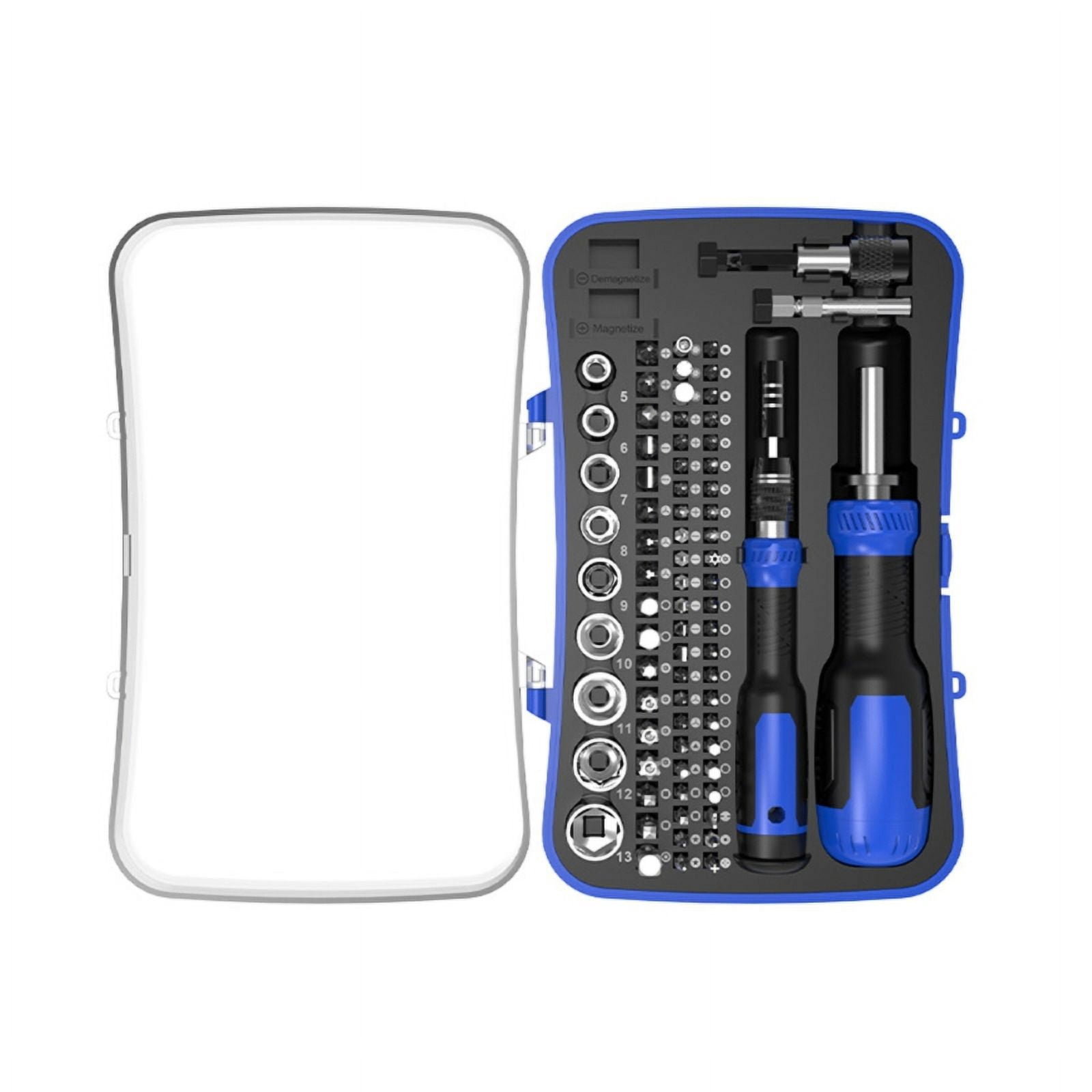 Milue Screwdriver Set with Transparent Lid Injection Case for Easy Tool ...