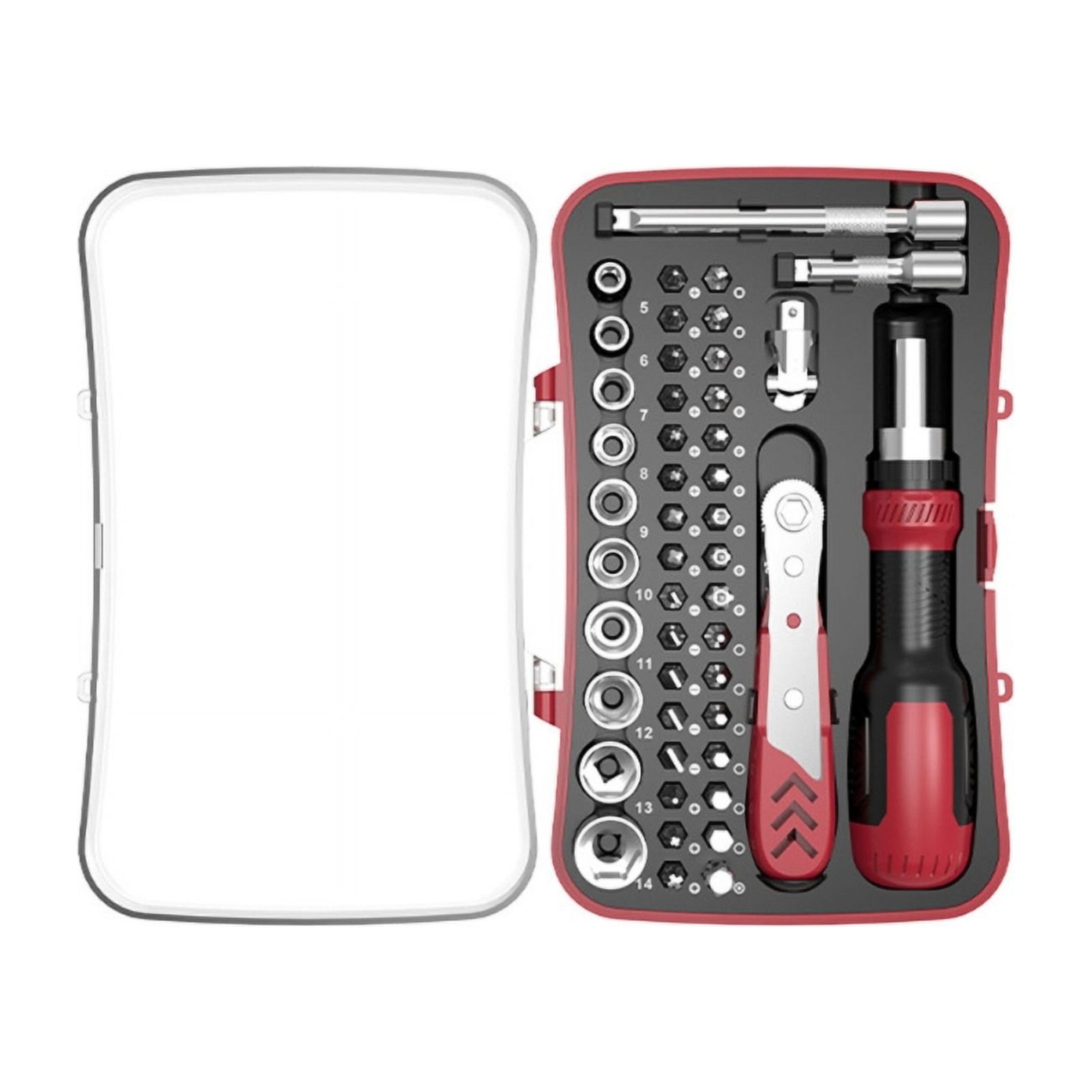 Milue Screwdriver Set with Transparent Lid Injection Case for Easy Tool ...