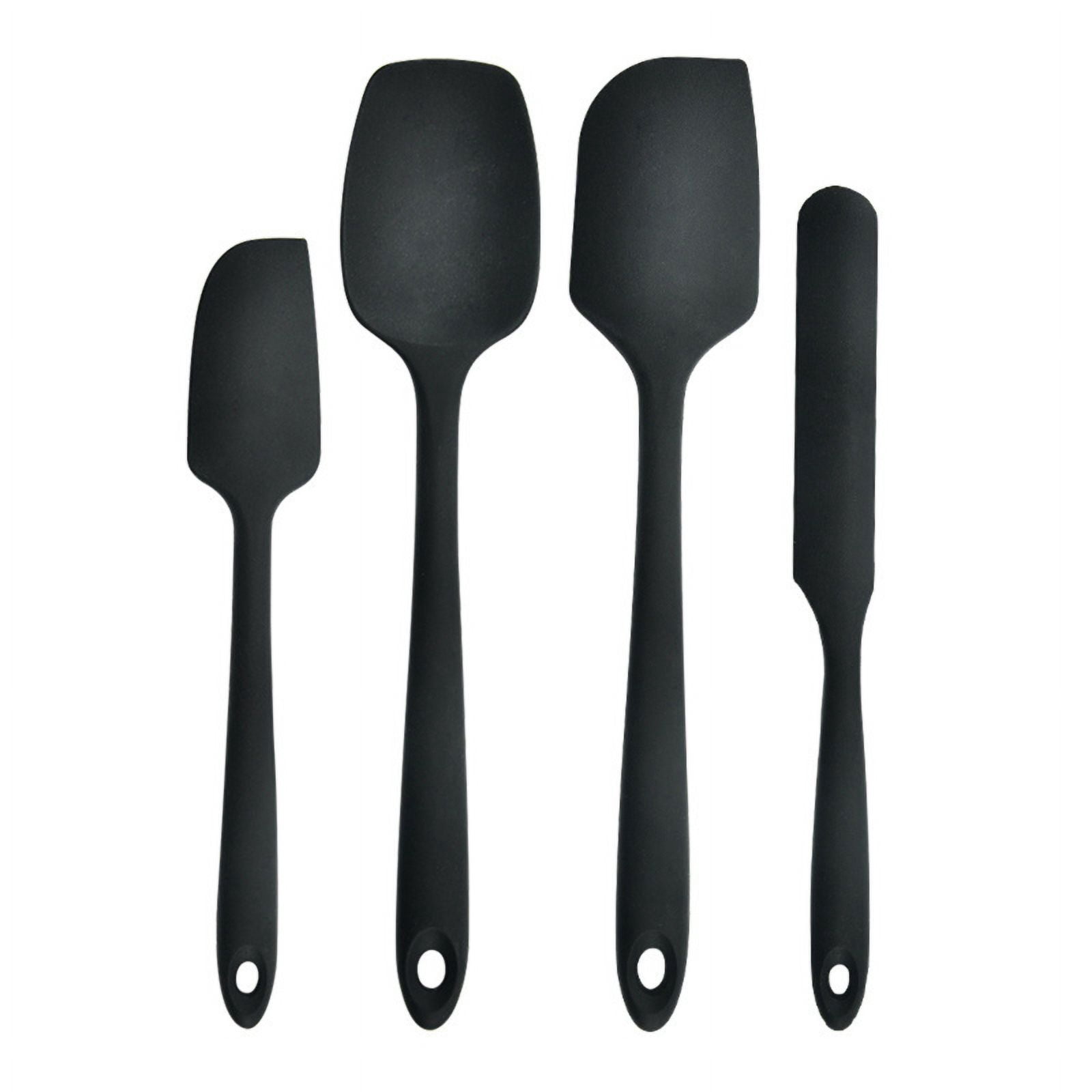 Milue Set of 4 Silicone Spatula Heat Resistant Spatulas Seamless ...