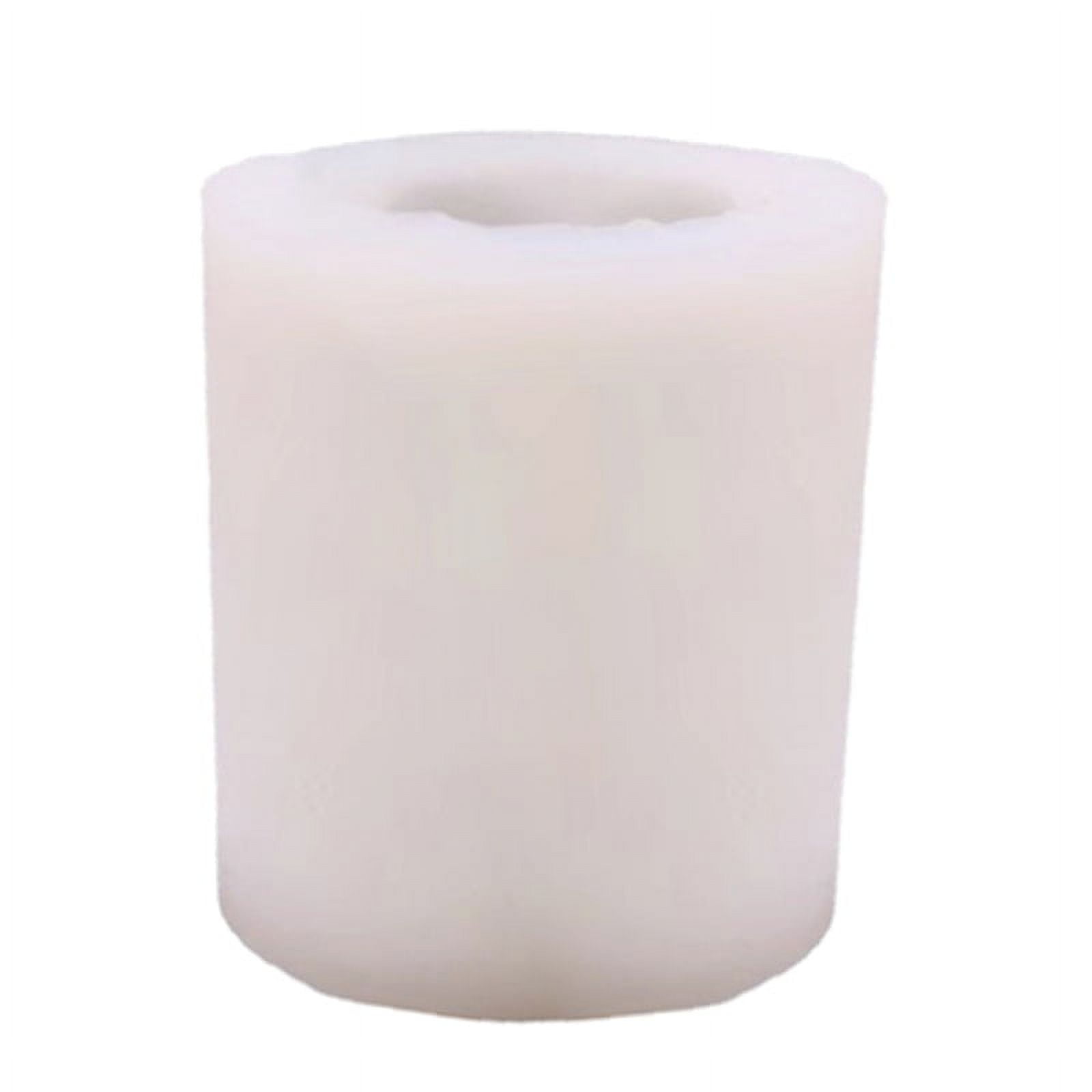 Milue Silicone Candle Mold 3D Cylinder DIY Gypsum Plaster Craft Mould ...