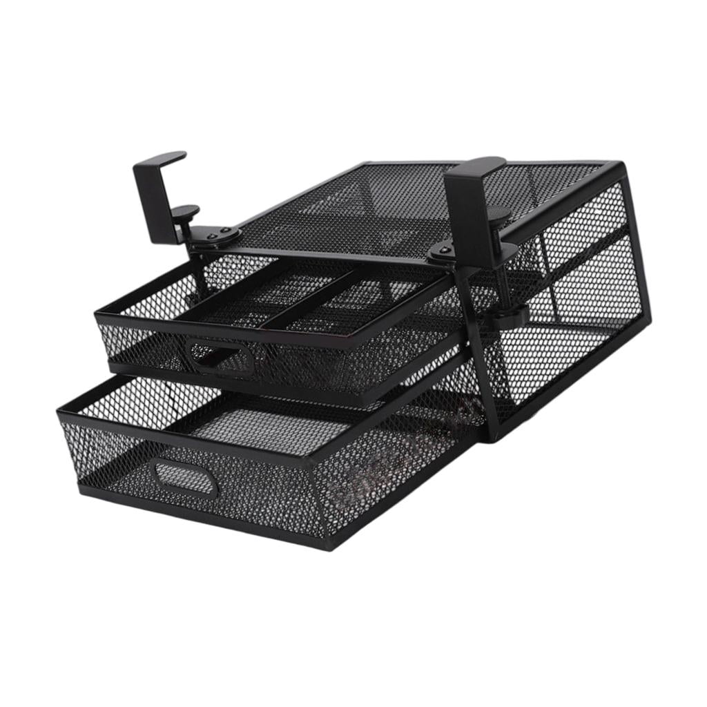 Milue Sliding Drawer Metal Storage Unit for Under Desk Home Office ...