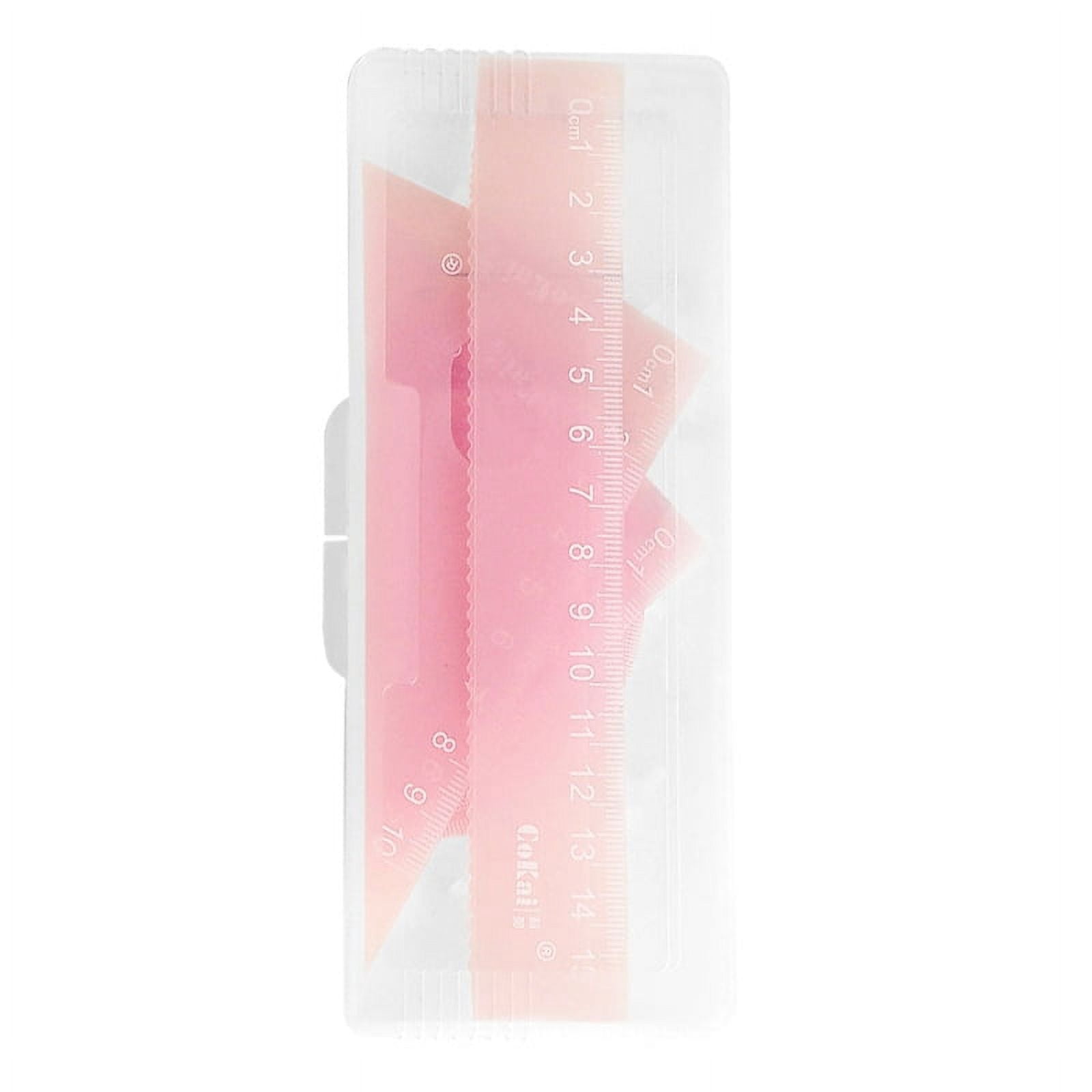 Milue Student Ruler Set 15cm Ruler for Triangle Rulers Protractor Math ...