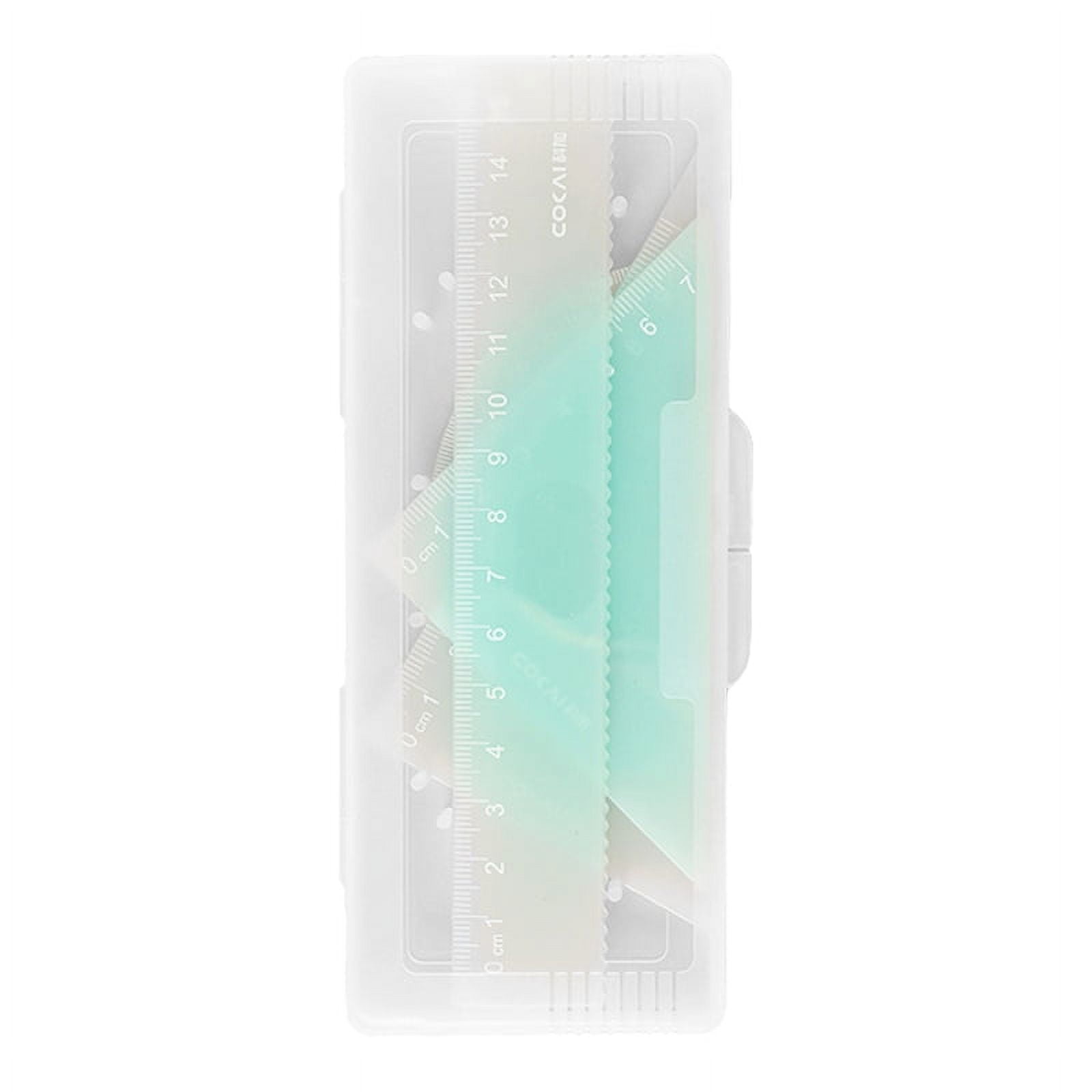 Milue Student Ruler Set 15cm Ruler for Triangle Rulers Protractor Math ...