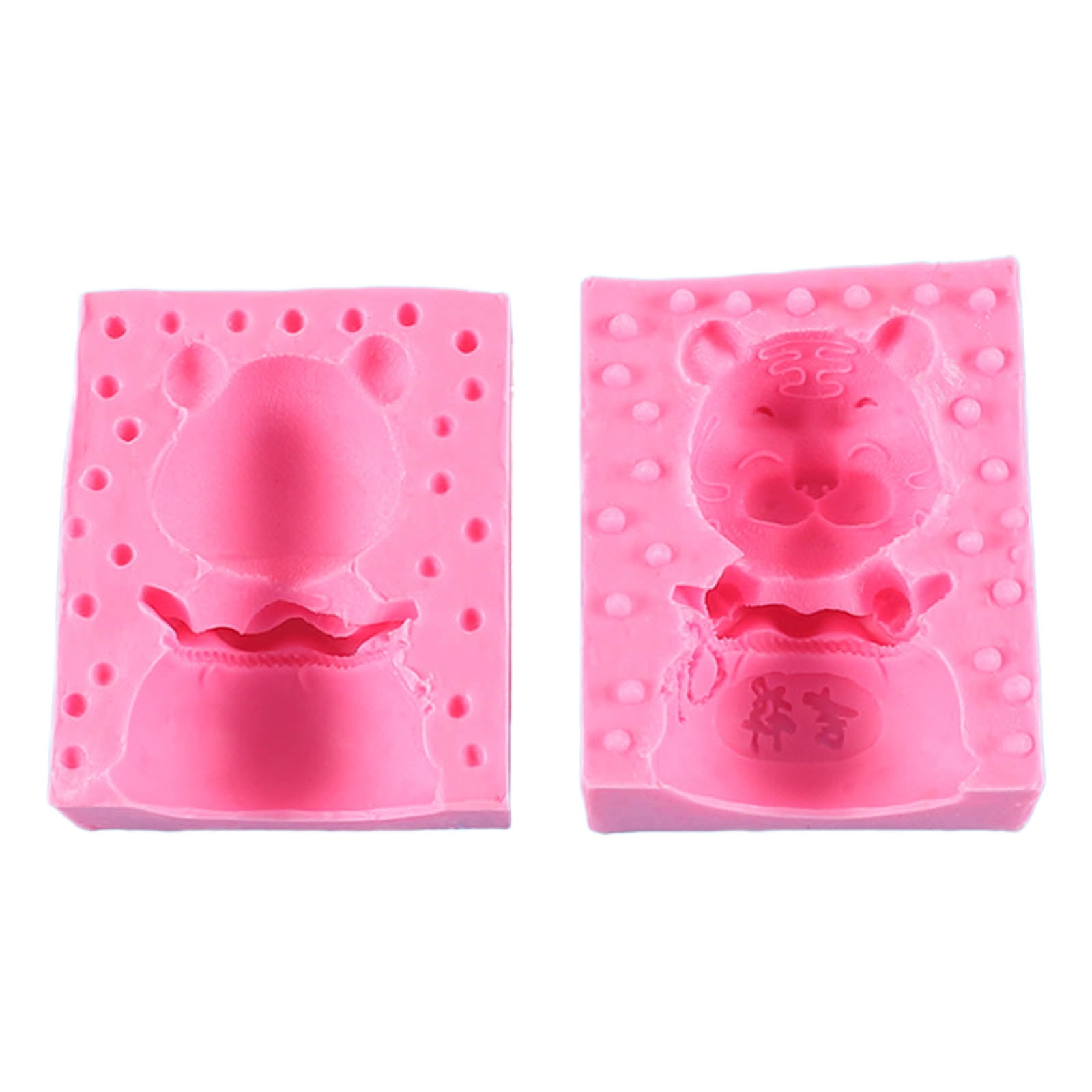 Milue Tiger Shaped Silicone Mold Jelly Molds Cartoon Animal Chocolate ...