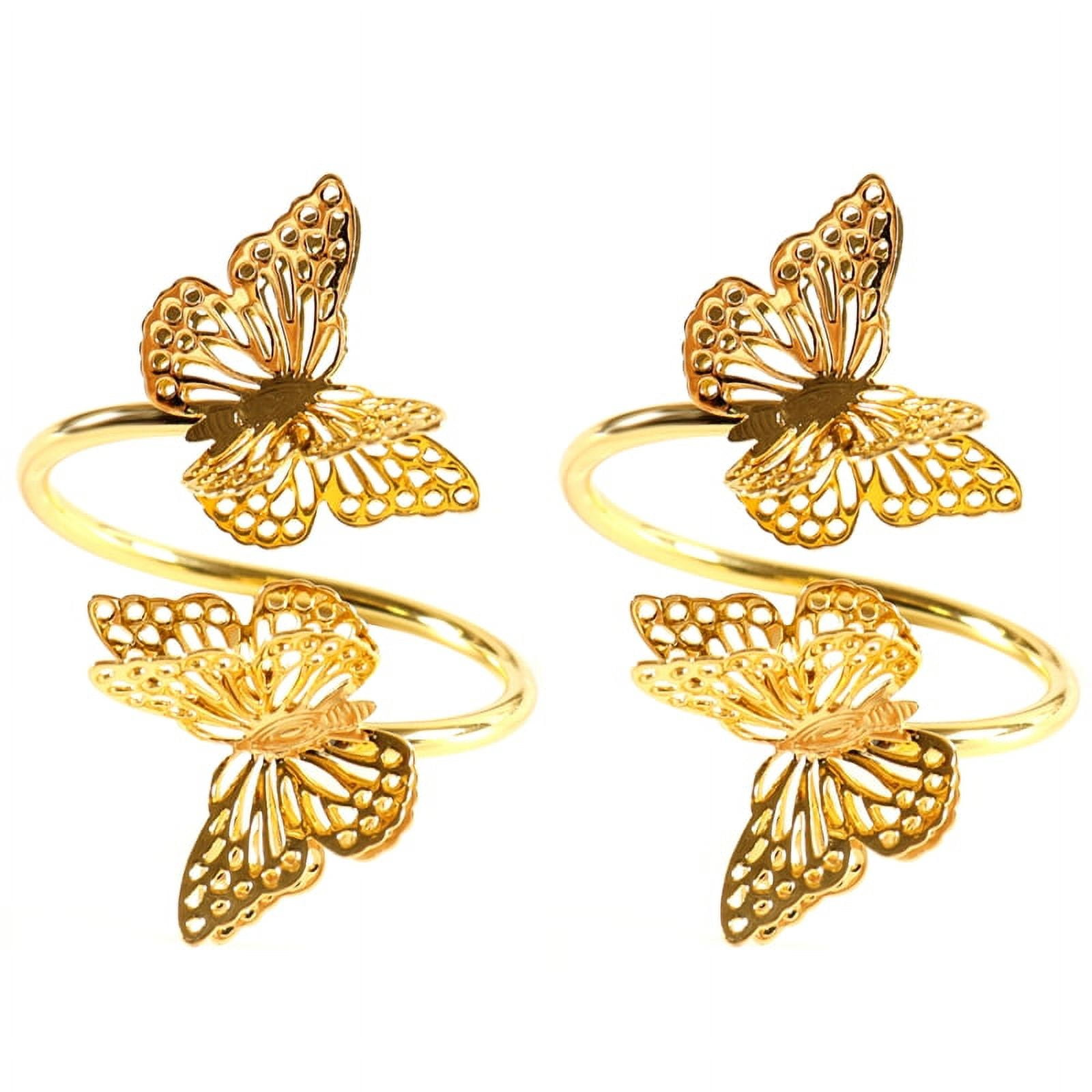Milue Tissue Rings Napkin Rings for Butterfly Shapes Perfect Gifts for ...