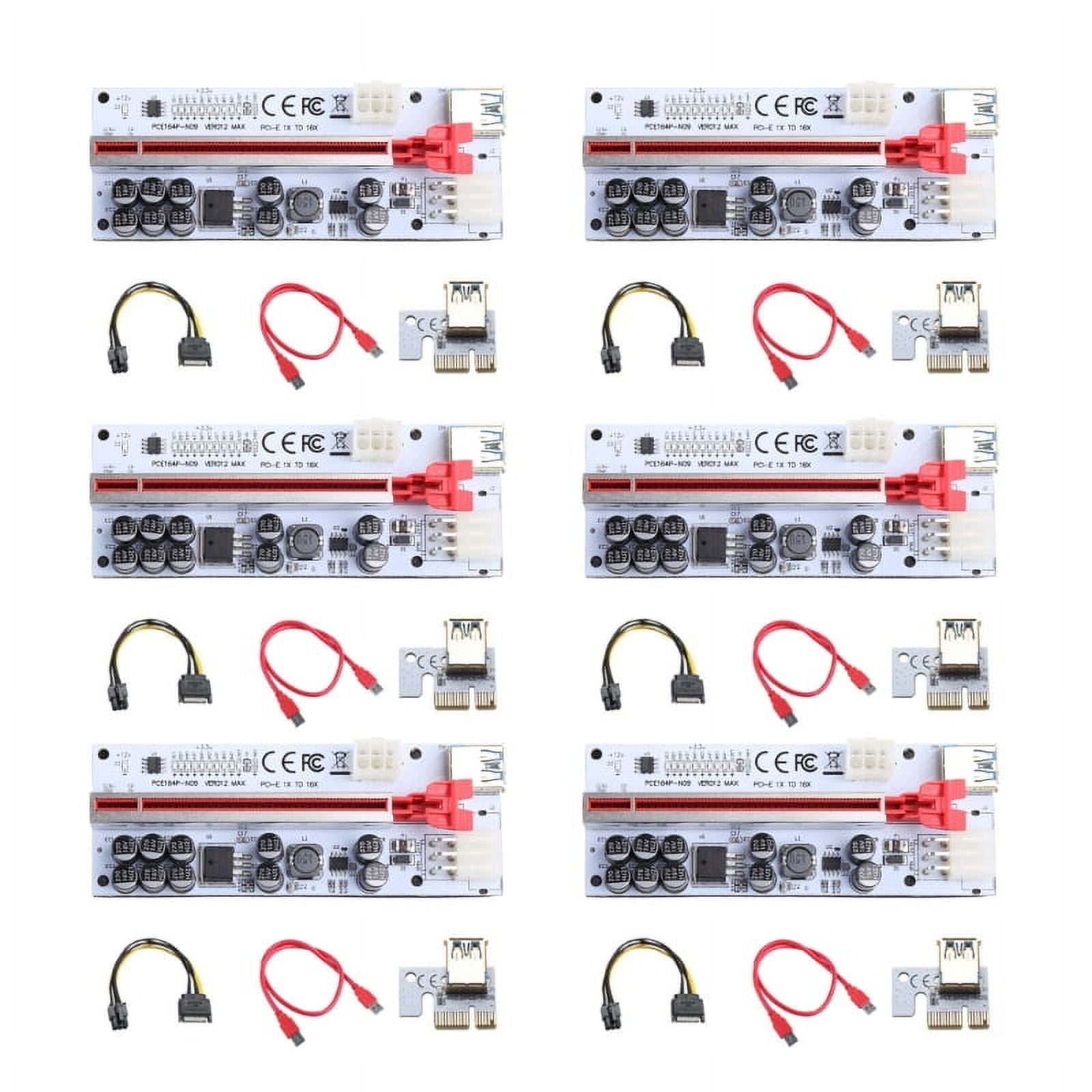 Milue VER012 USB3.0 PCI-E Riser Card 10 Capacitors PCIe 1X 16X Adapter ...