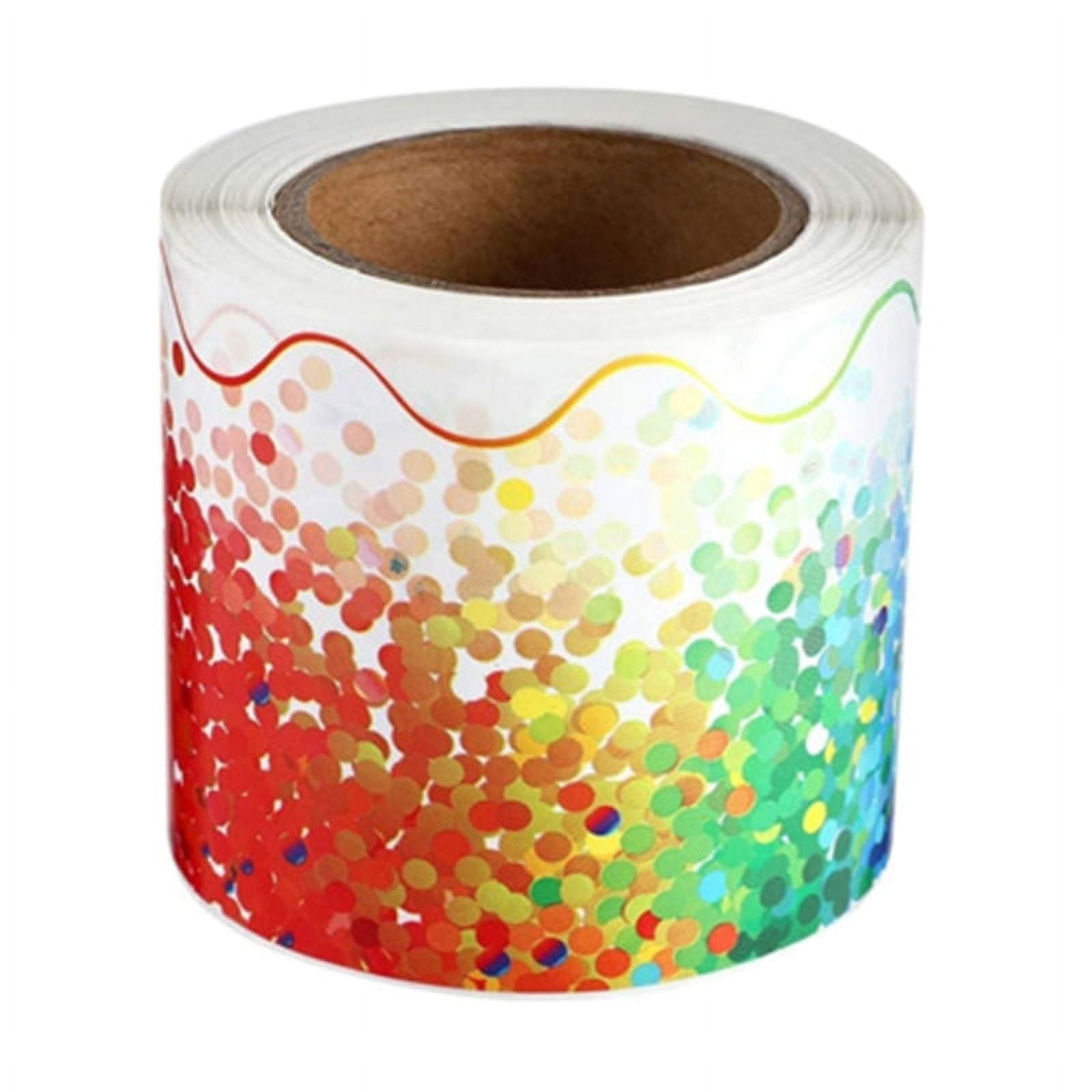 Milue Vibrant Rolled Border Sticker with Confetti Design Classroom ...