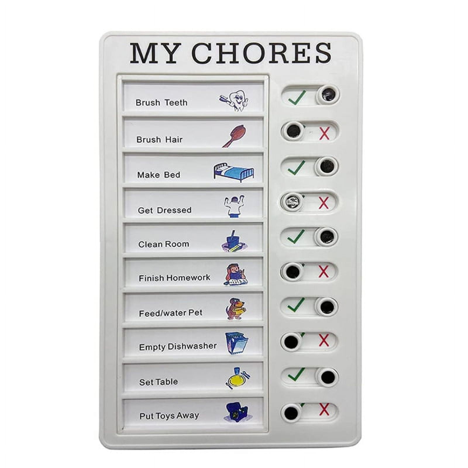 Milue Wall Mount Elder Daily Care Checklist Board Reusable My Chores ...