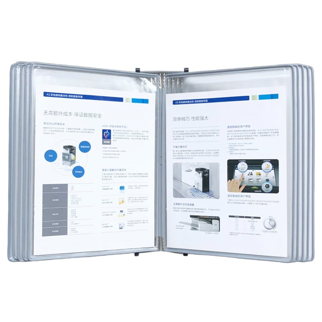 Milue Wall Mounted Reference System Display Board with 10 Pocket ...