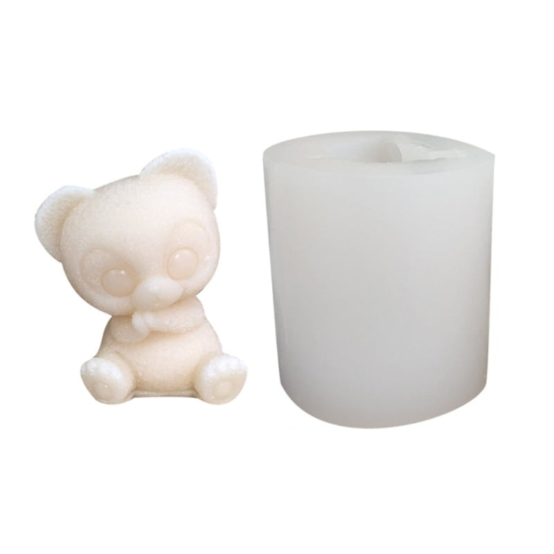 Milue Wing Bear Silicone Candle Mold Faceless Bear Aromatherapy-Soap ...
