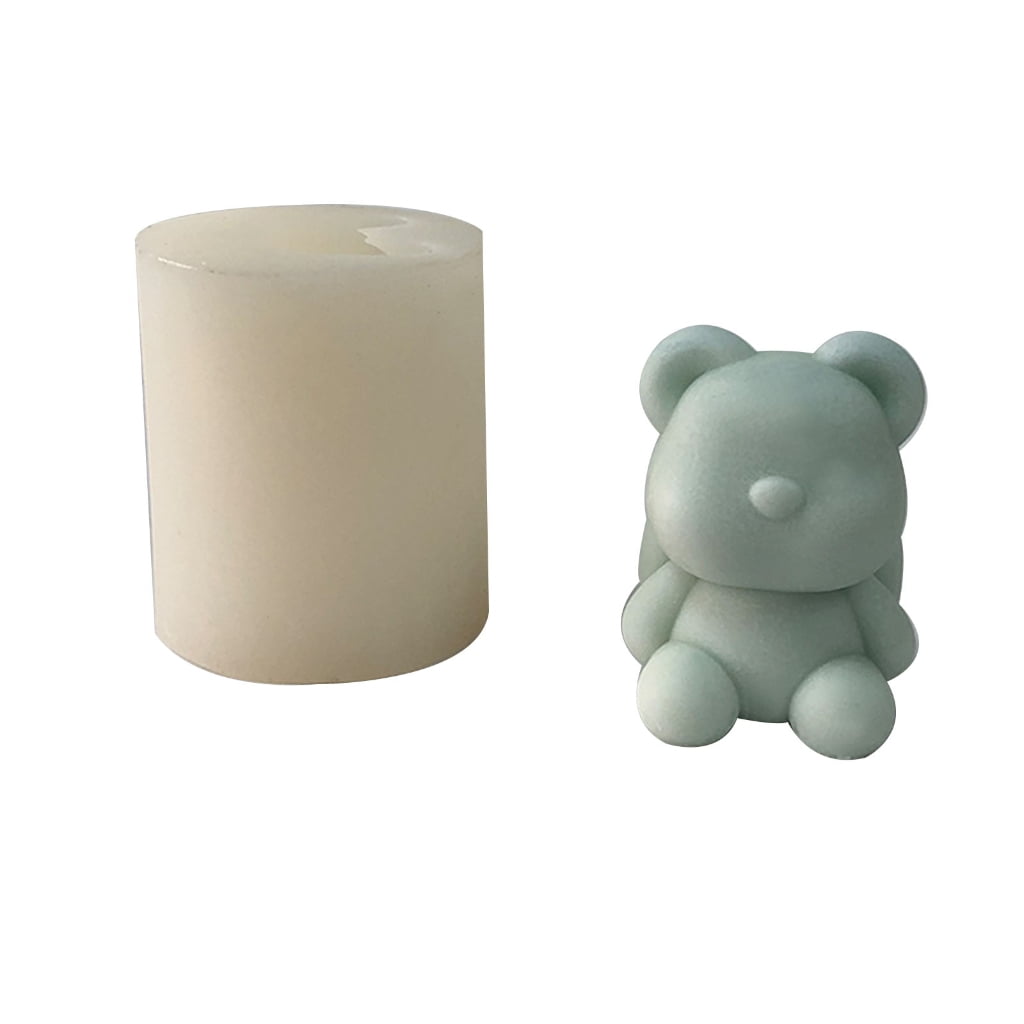Milue Wing Bear Silicone Candle Mold Faceless Bear Aromatherapy-Soap ...