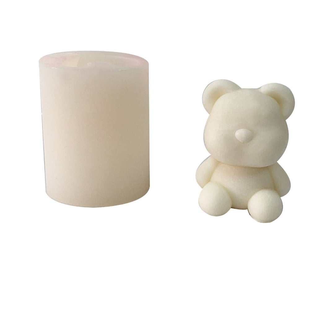 Milue Wing Bear Silicone Candle Mold Faceless Bear Aromatherapy-Soap ...