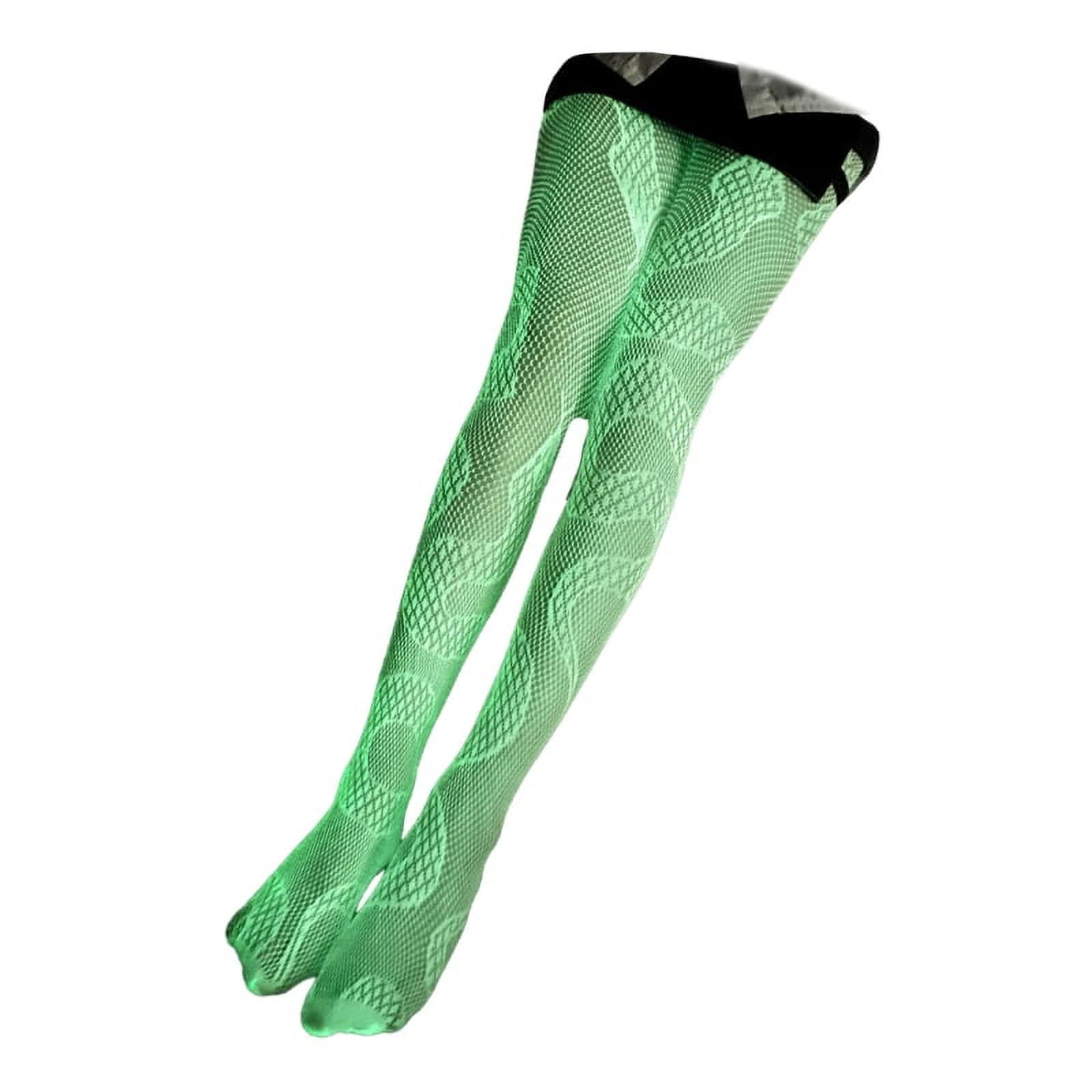 Milue Women Luminous High Waist Glow Fishnet Tights Tights Glow in the ...