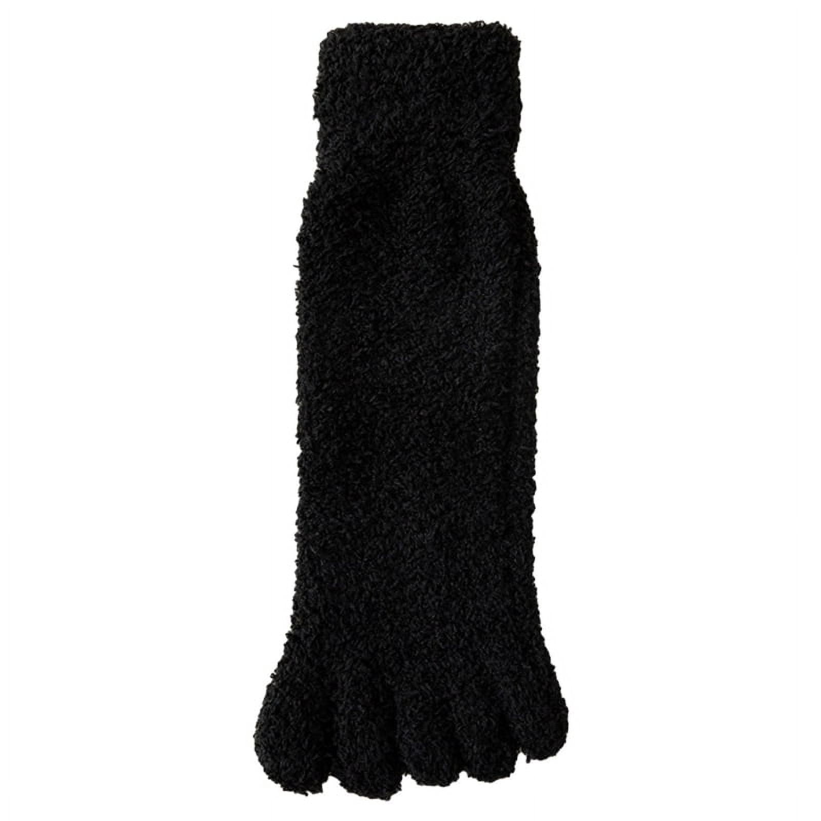 Milue Women Winter Fuzzy Toe Socks Furry Five Finger Socks for Casual ...