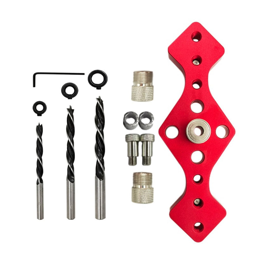 Milue Wood Doweling Jig 6 /8 /10mm Drill Guide Hole Jig Vertical Self ...