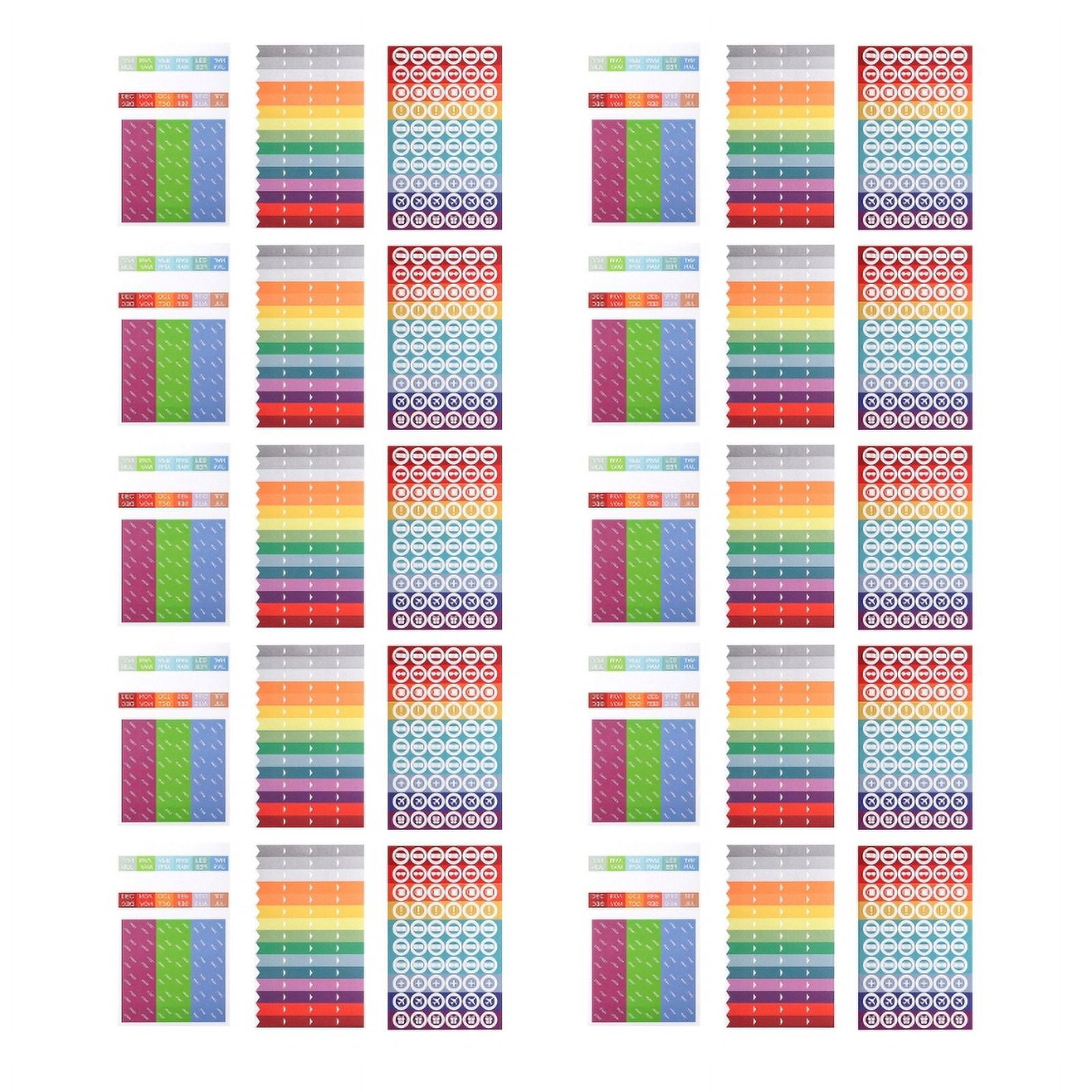 Milue Writable Index Labels Colorful Letter Stickers Sticky Index Tabs ...