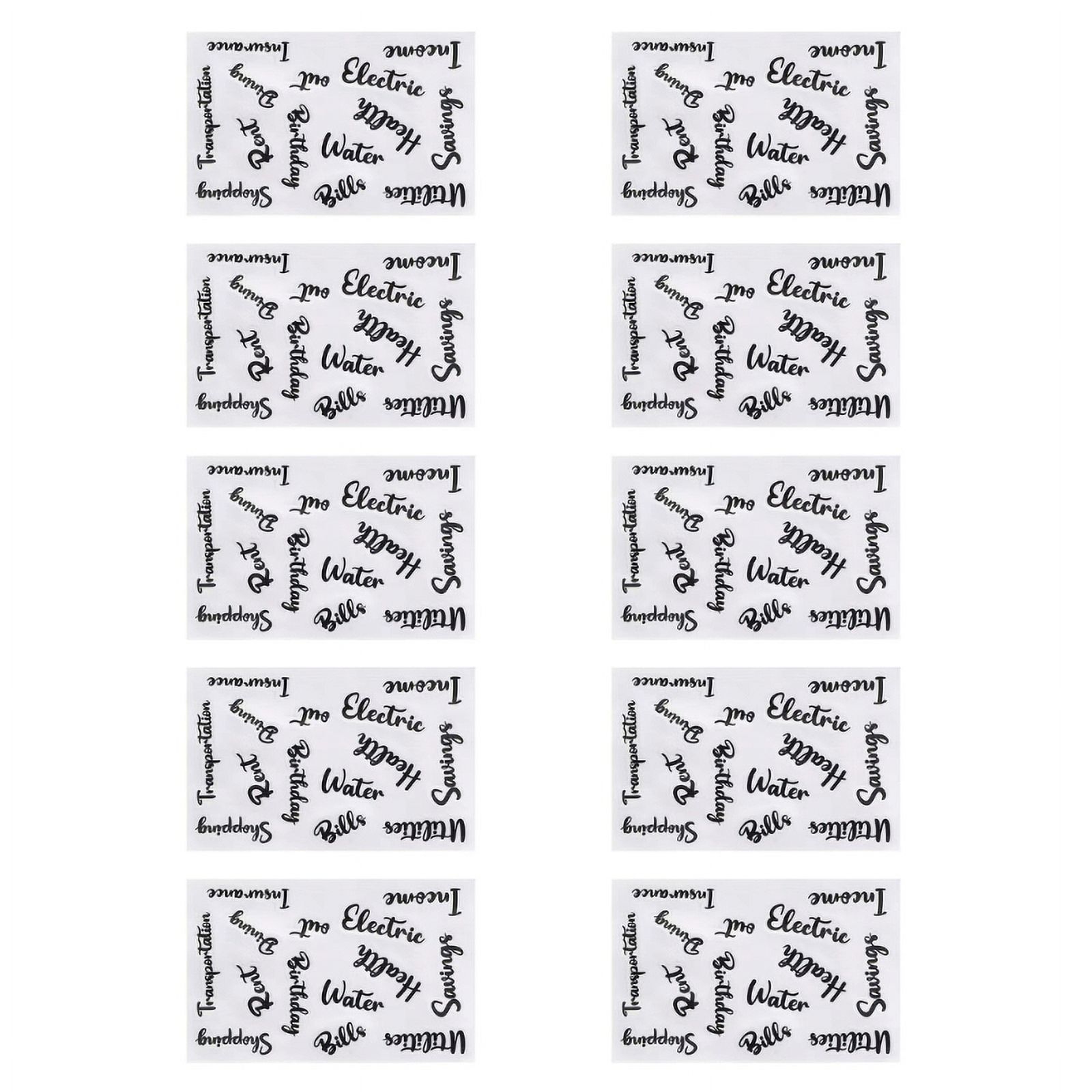 Milue Writable Index Labels Colorful Letter Stickers Sticky Index Tabs ...
