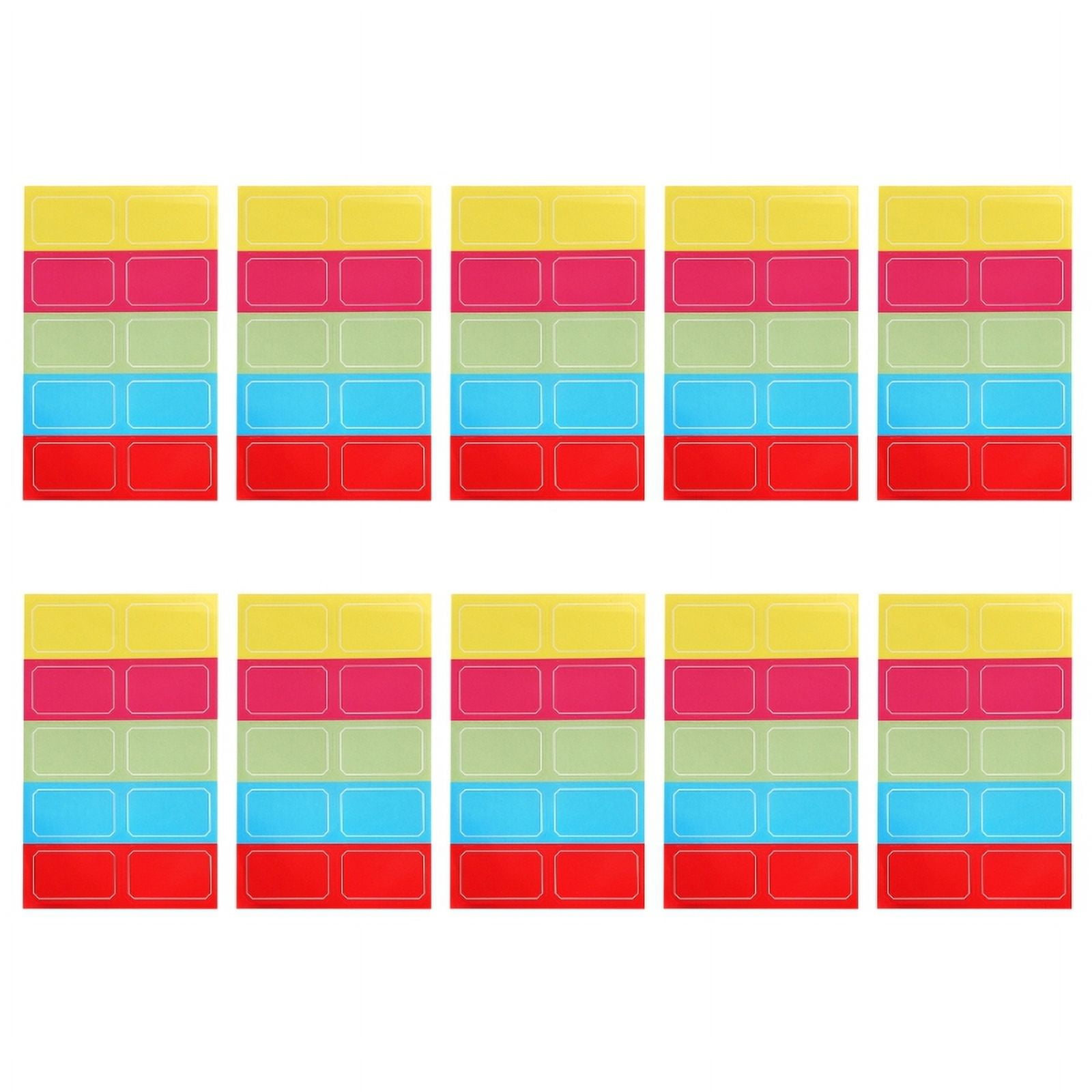 Milue Writable Index Labels Colorful Letter Stickers Sticky Index Tabs ...