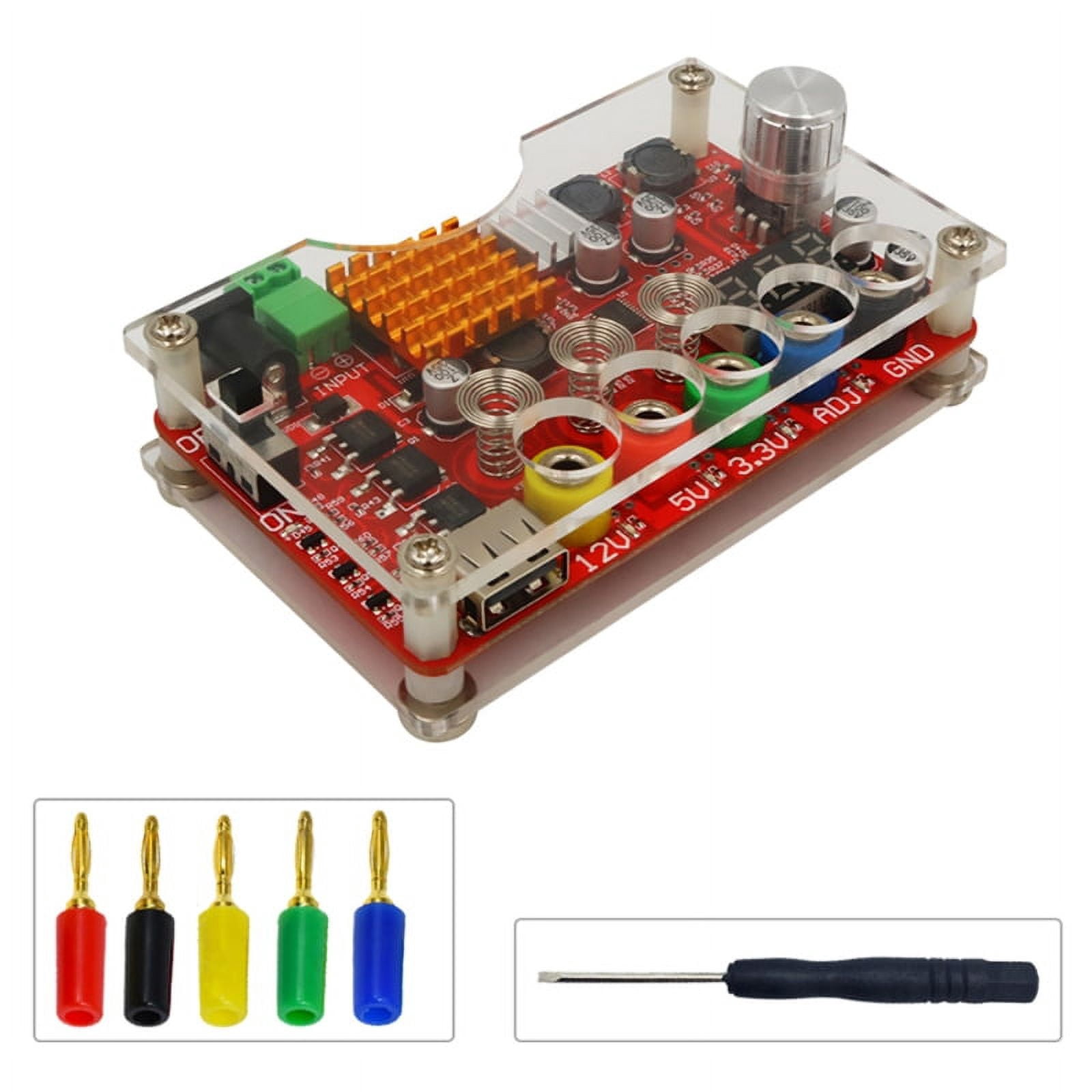 Milue for DC Input Adjustable Voltage ATX Power Supply Breakout Board ...
