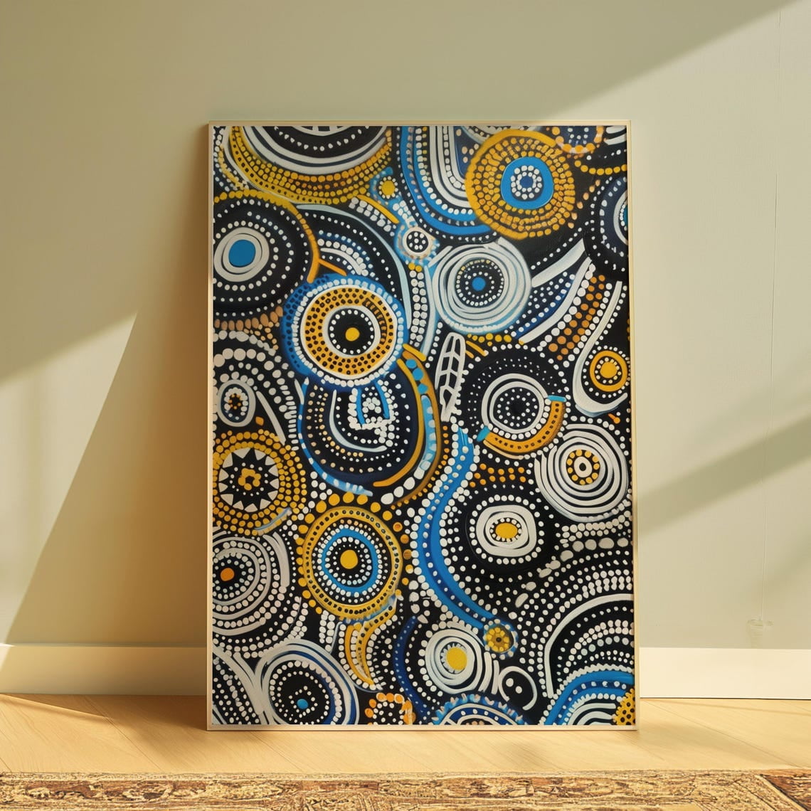 Miluva Aboriginal Dot Art Print, Vibrant Abstract Print, Australian ...