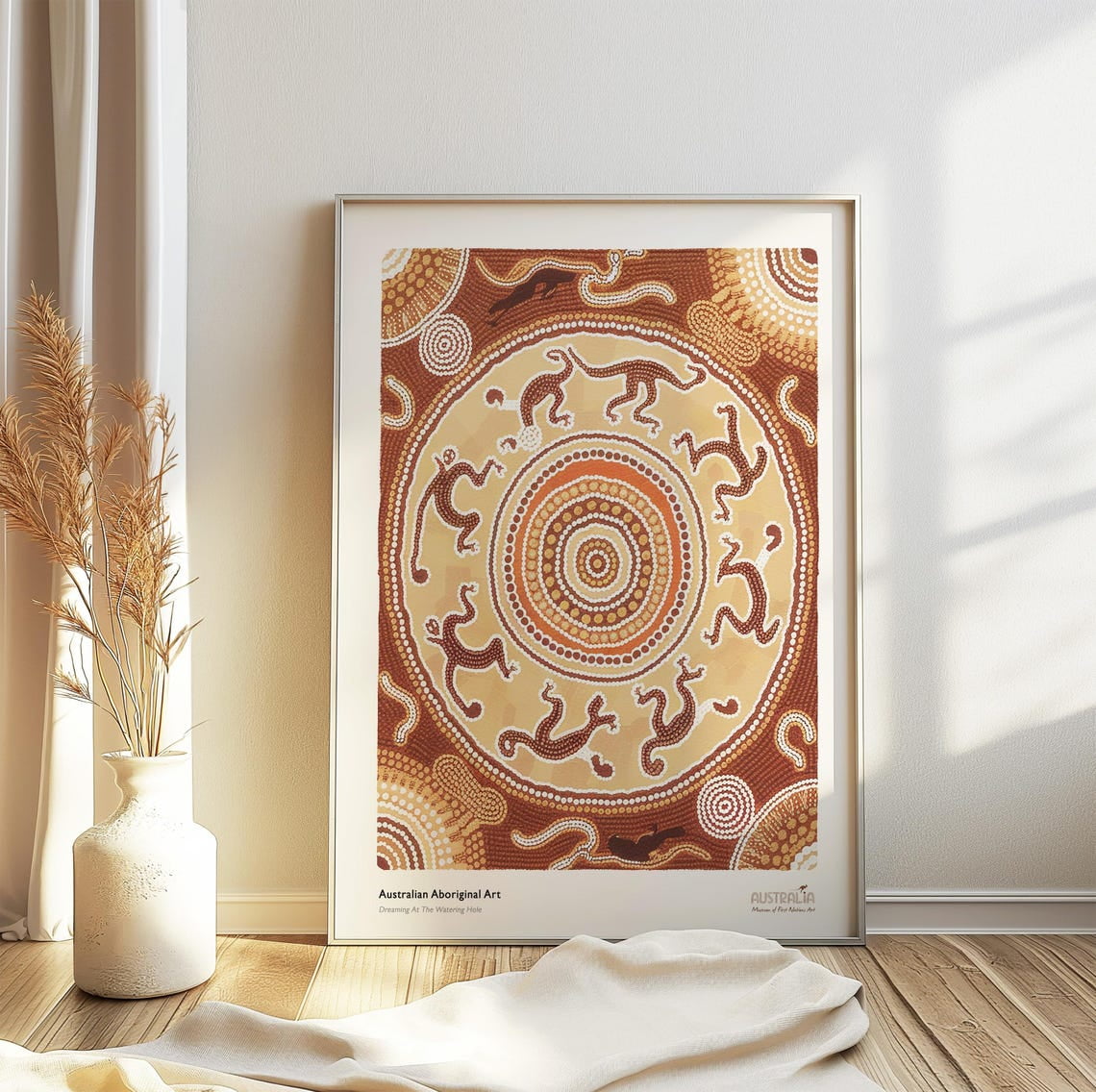 Miluva Aboriginal Print, Cultural Wall Art, Indigenous Poster, Tribal ...