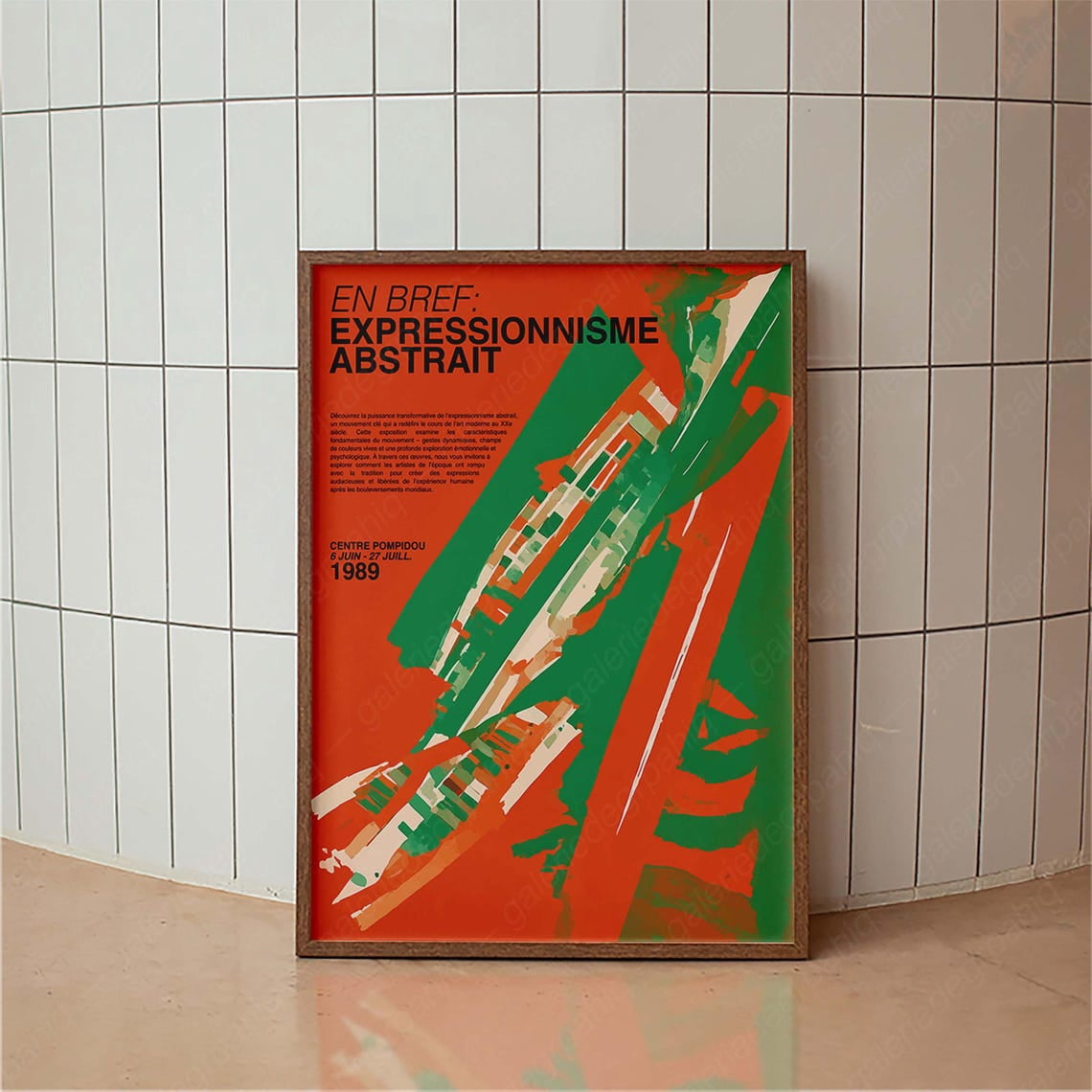 Miluva Abstract Expressionism Exhibition Poster, French Art Museum ...